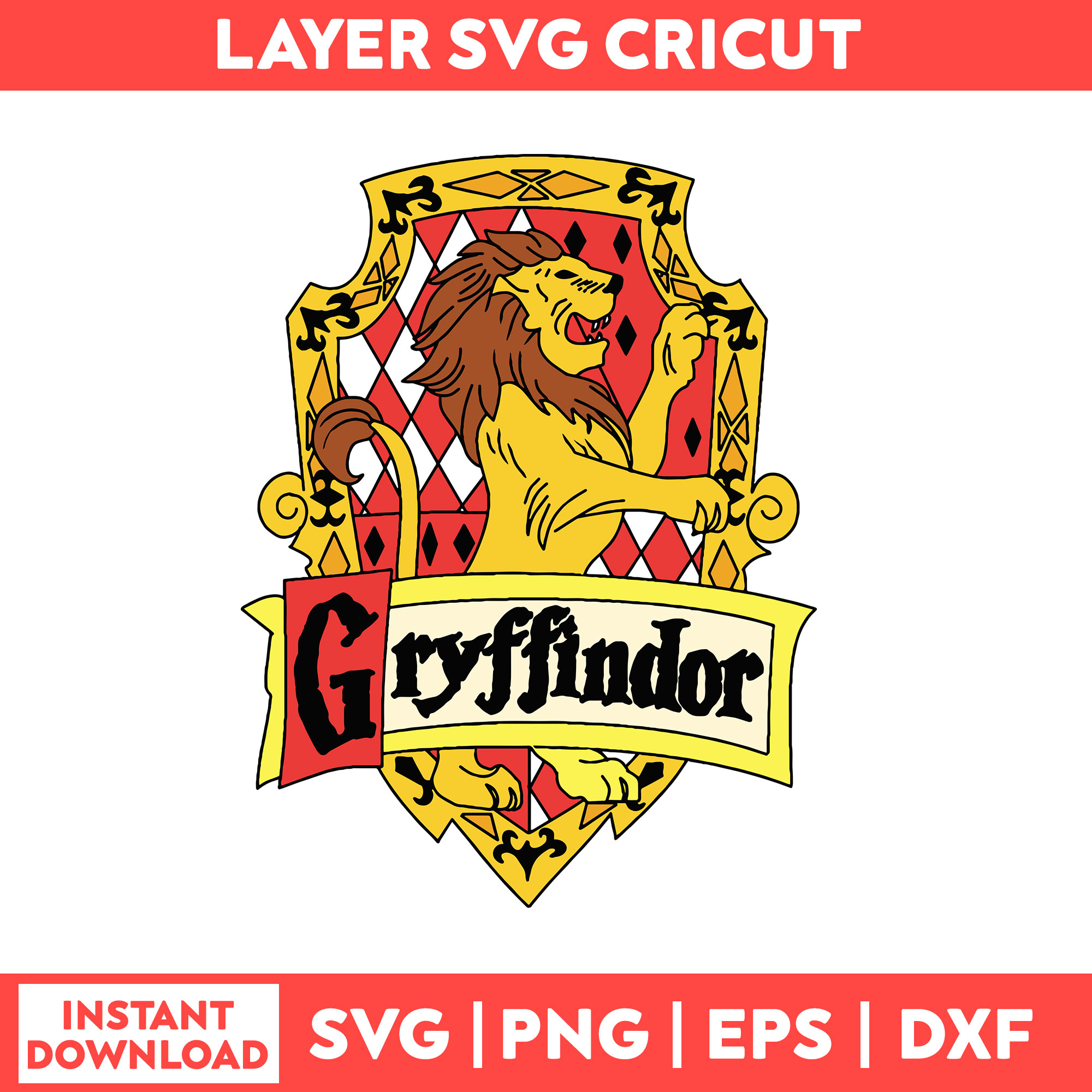 Hogwarts Logo Svg Dxf Png Harry Potter Svg Png Etsy