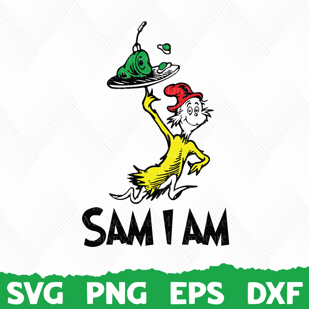 Sam svg, Sam dr seuss svg, Dr Seuss Svg, Dr. Seuss Cat, Hort | Inspire ...