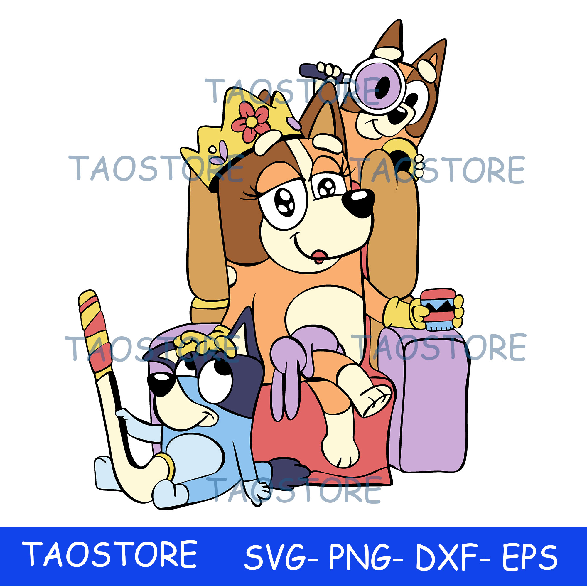 Bluey SVG , Bluey Cut Files for Cricut, Bluey, Bluey PNG, | Inspire Uplift