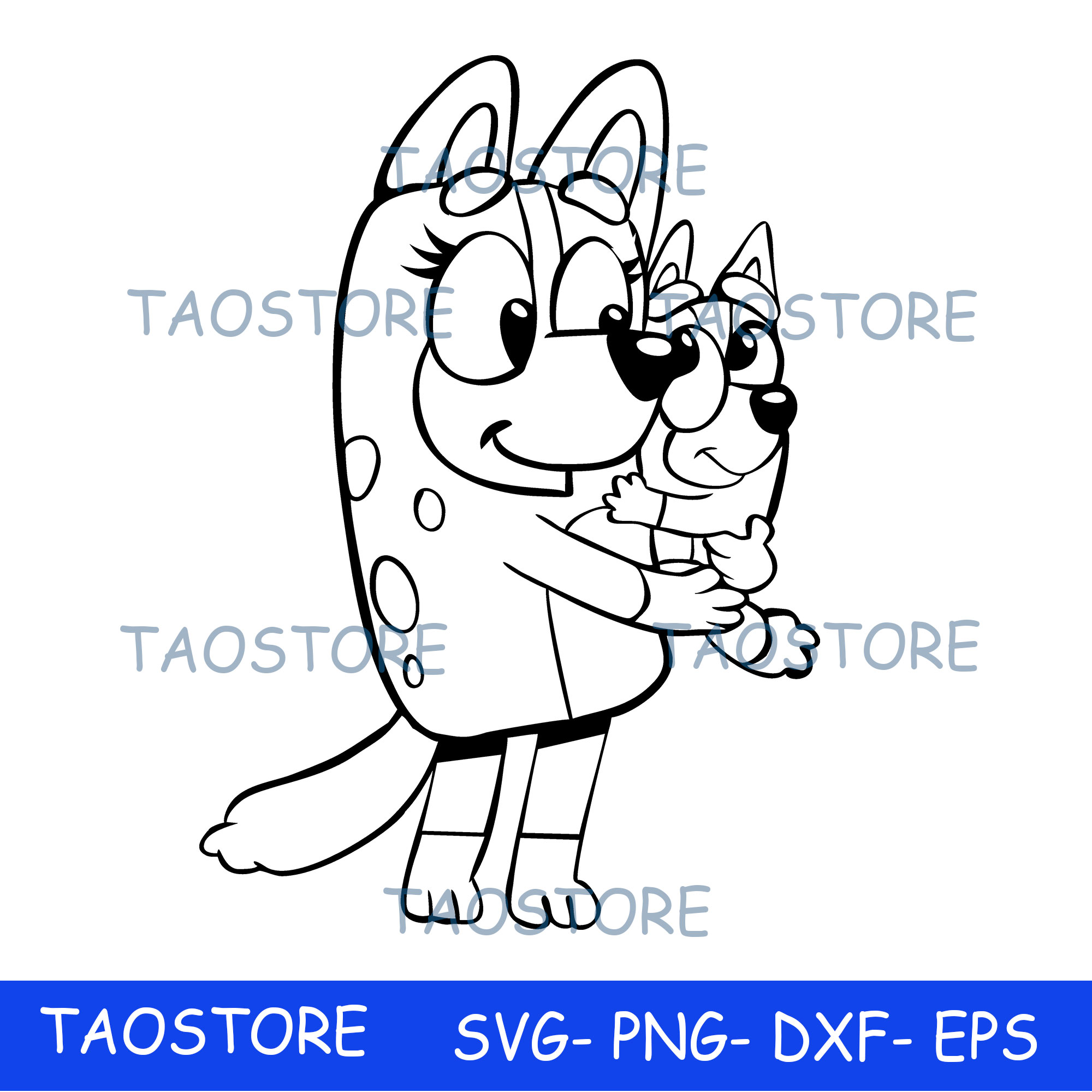 Bluey SVG , Bluey Cut Files for Cricut, Bluey, Bluey PNG, | Inspire Uplift