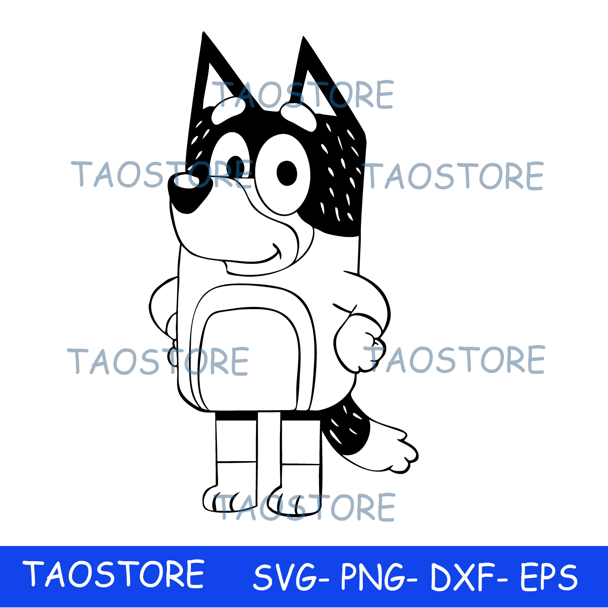 Bluey SVG , Bluey Cut Files for Cricut, Bluey, Bluey PNG, | Inspire Uplift