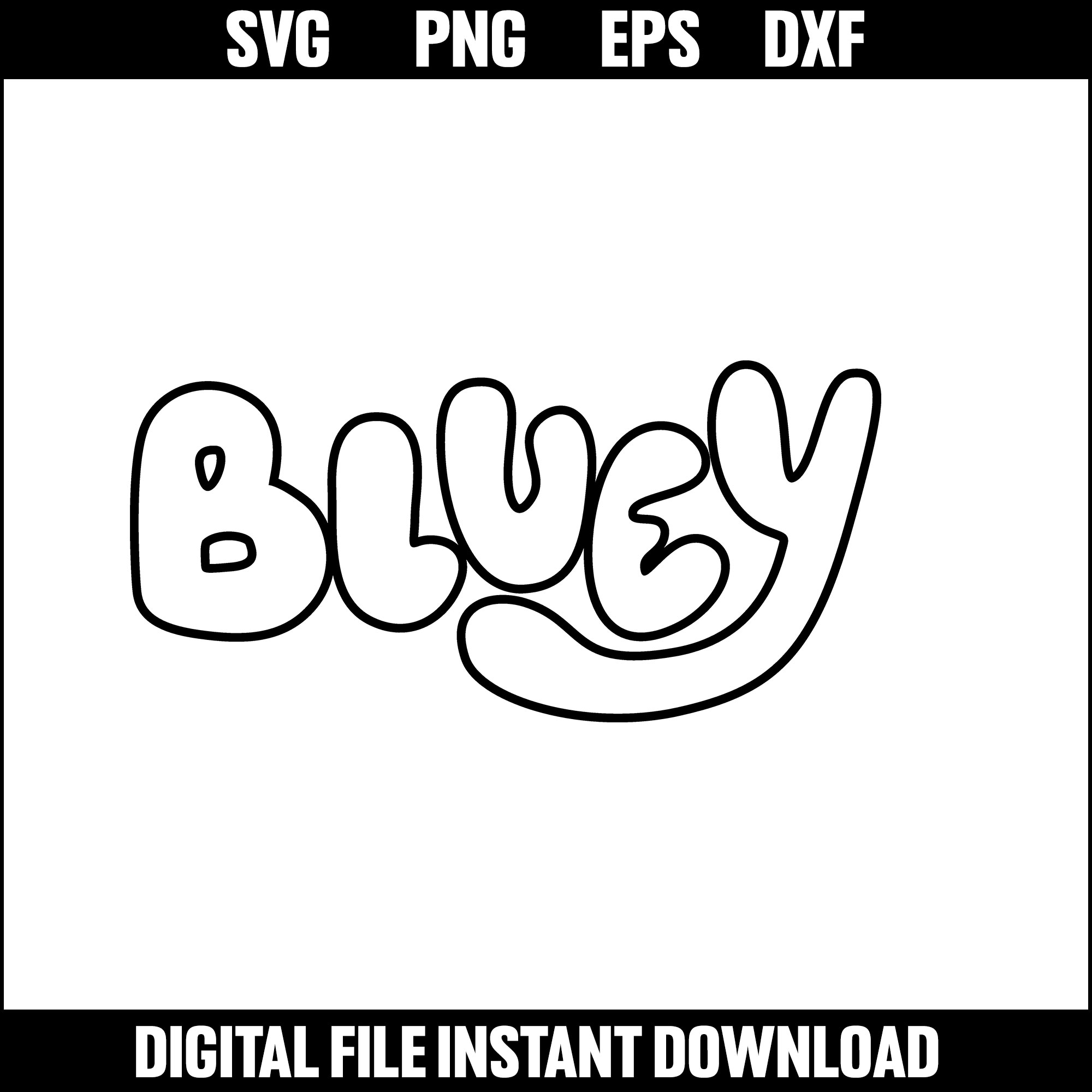 Bluey SVG,Bluey Font, logo Bluey, cartoon svg, Layer cut ver | Inspire ...