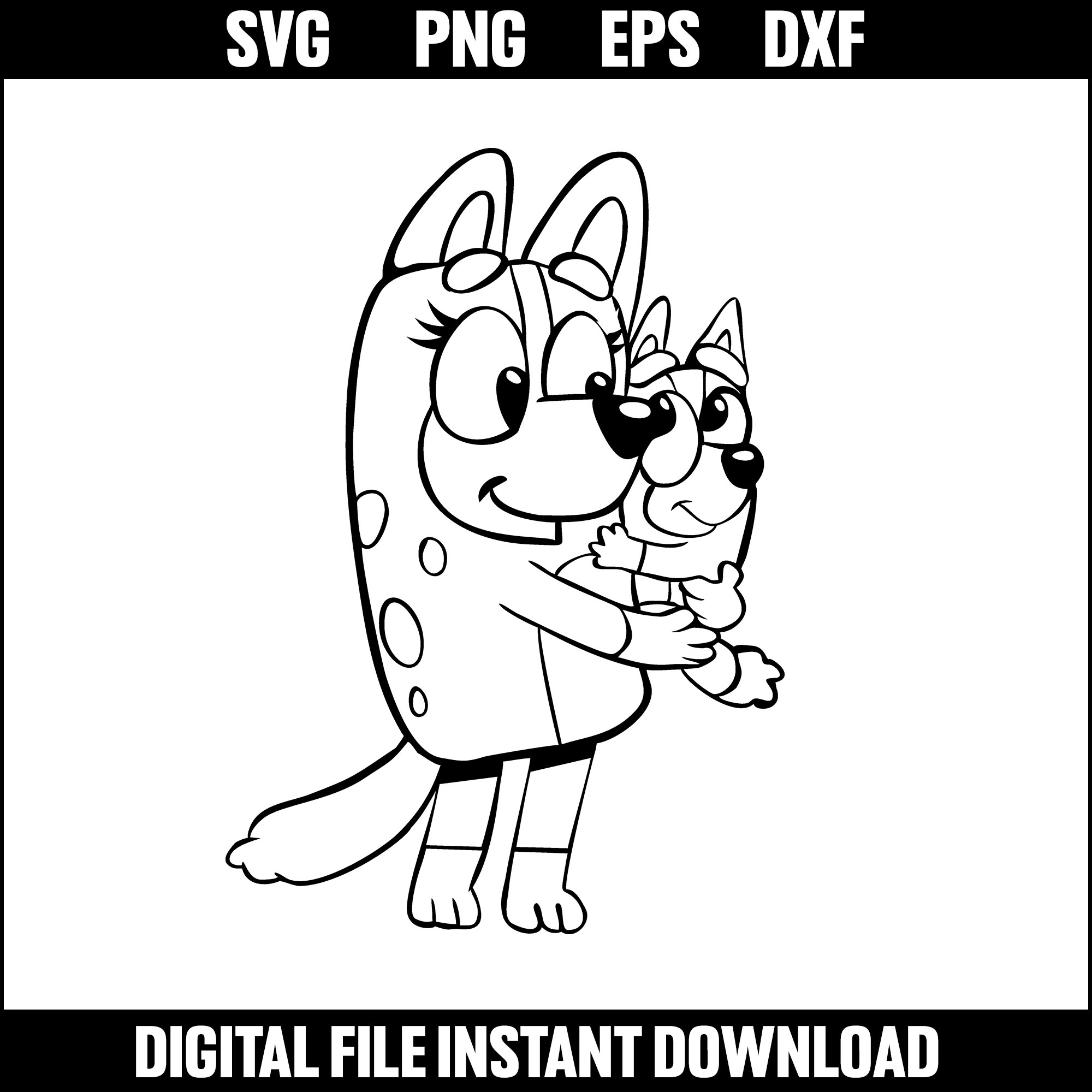 Bluey SVG,Bluey Font, logo Bluey, cartoon svg, Layer cut ver | Inspire ...