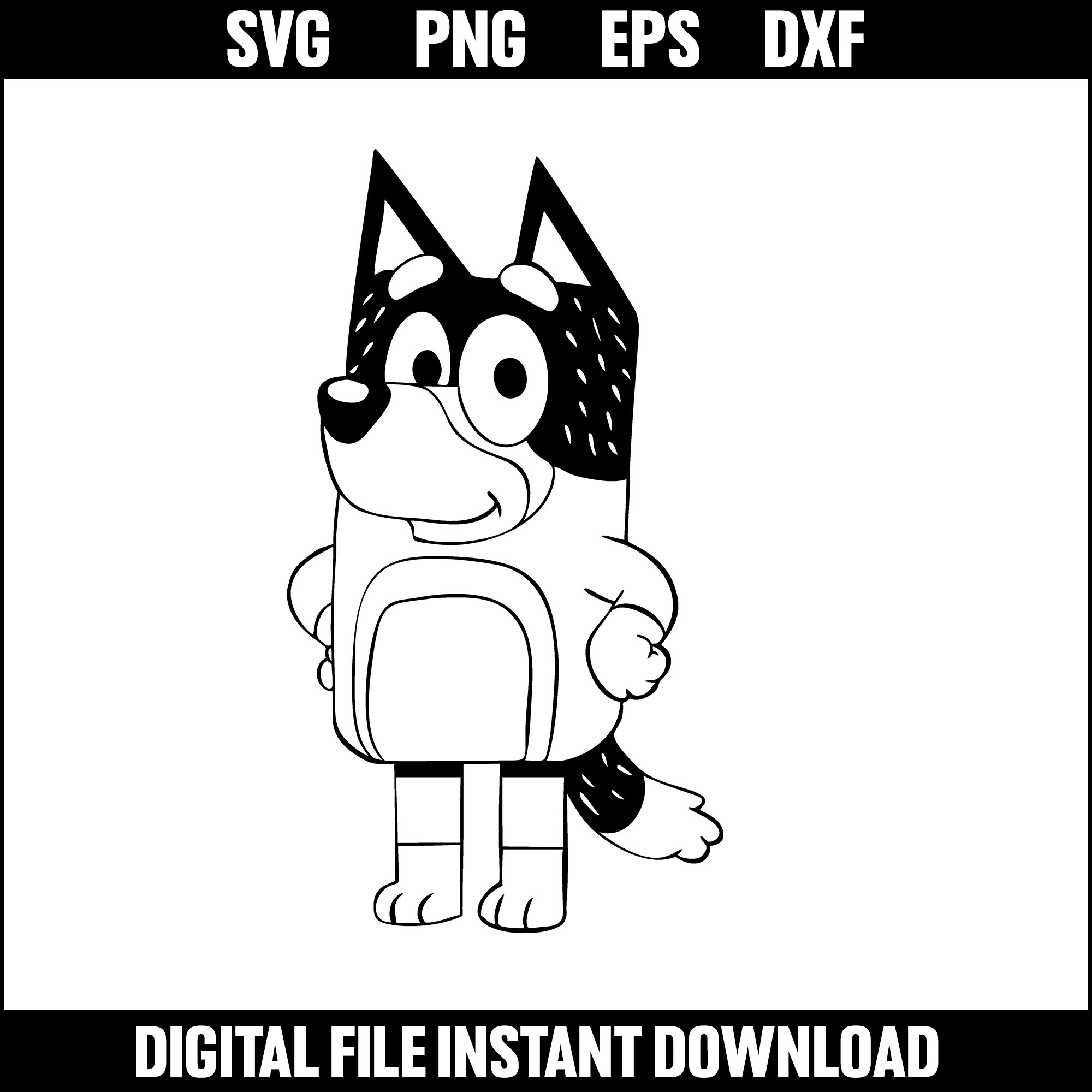 Bluey SVG,Bluey Font, logo Bluey, cartoon svg, Layer cut ver | Inspire ...