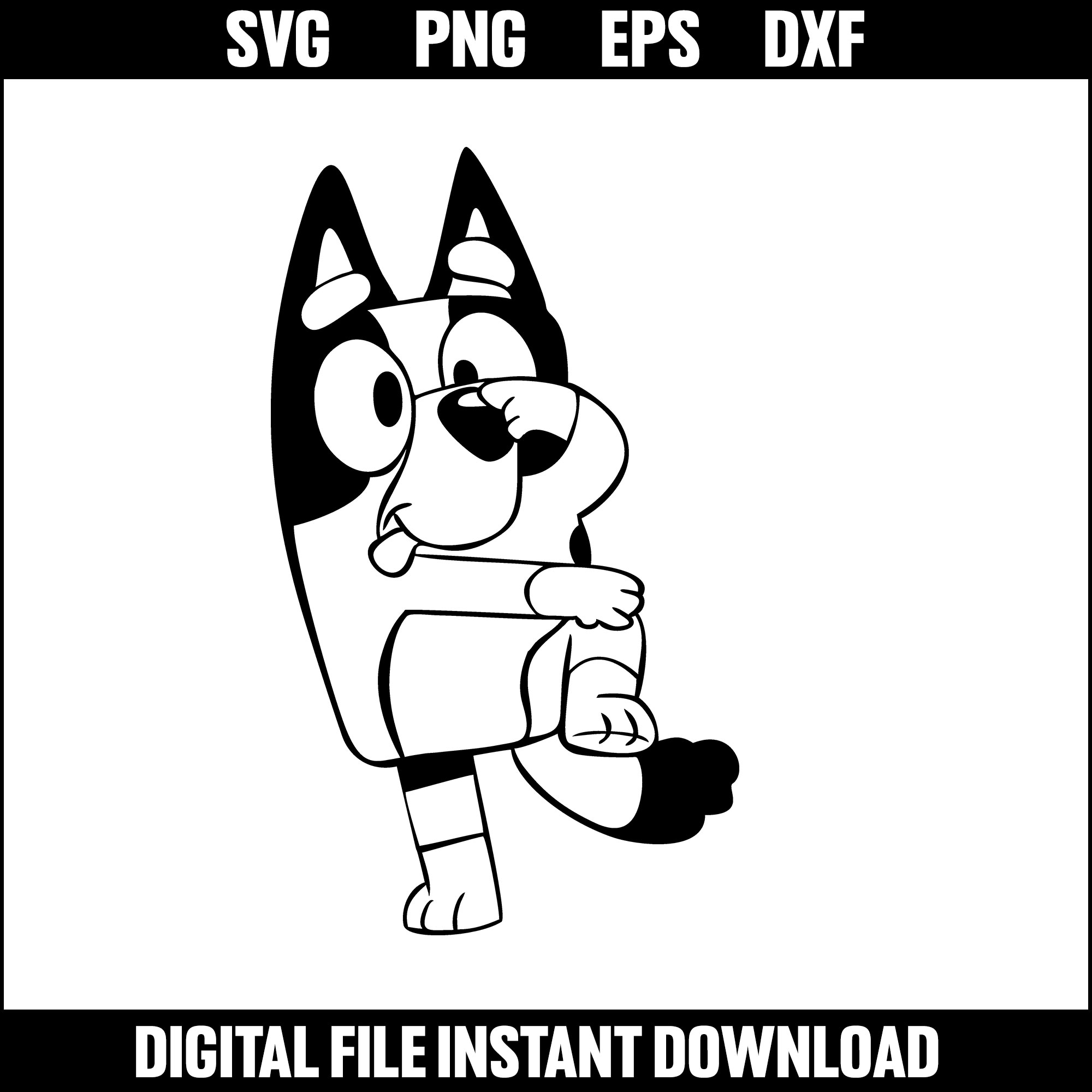 Bluey SVG,Bluey Font, logo Bluey, cartoon svg, Layer cut ver | Inspire ...