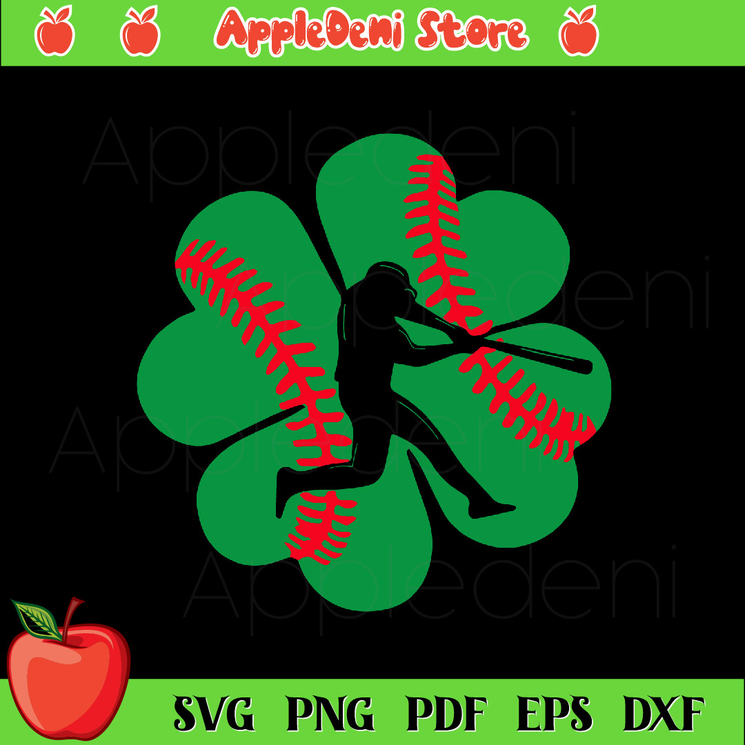 St Patricks Day Shamrock SVG PNG, Sport Svg, Baseball Four S | Inspire ...