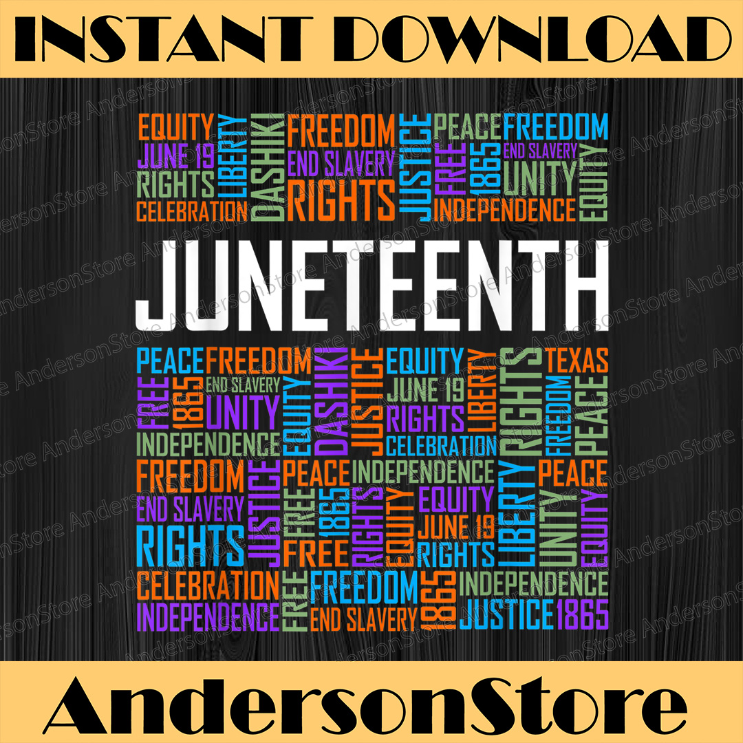 Juneteenth Words Black History Afro American African Freedom | Inspire ...