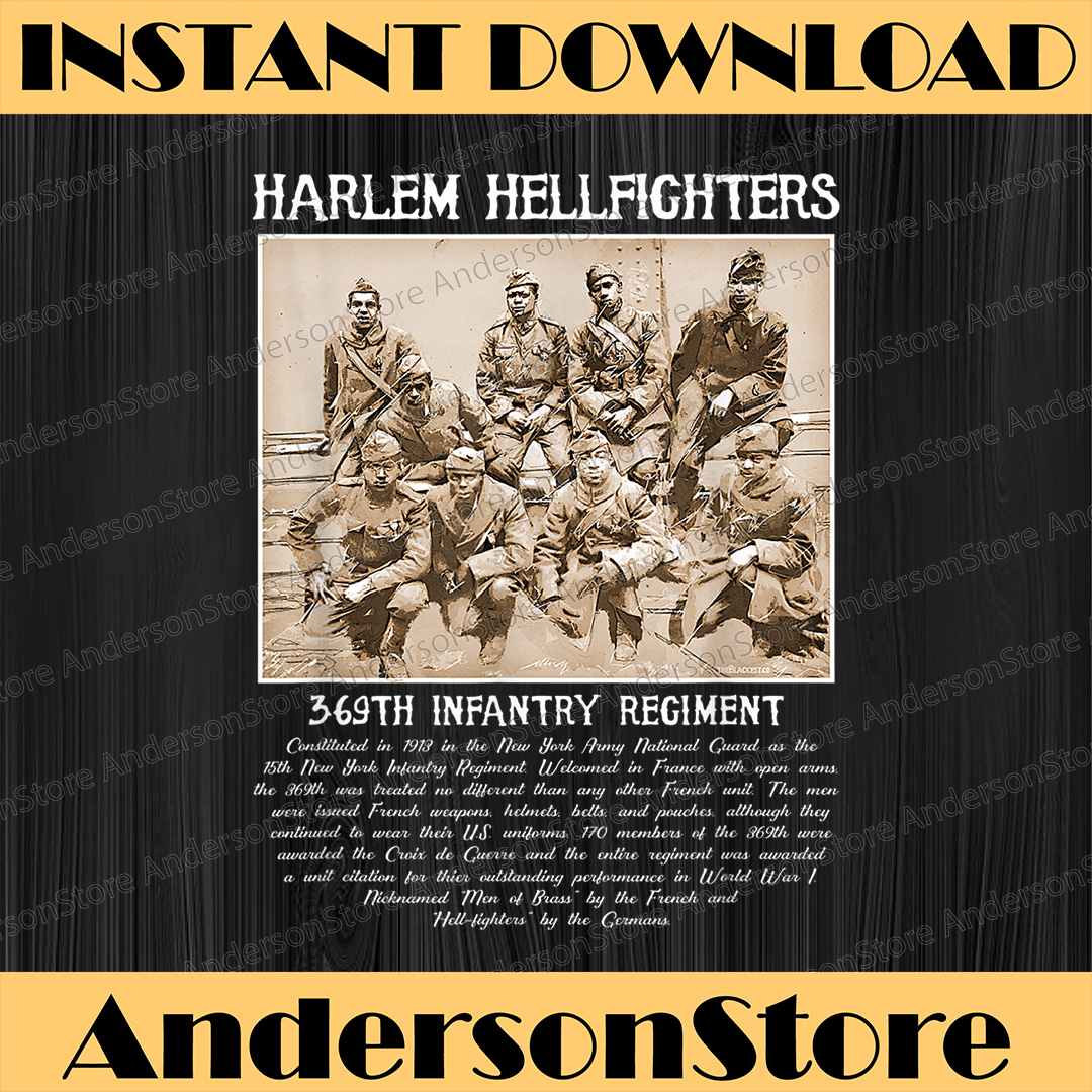 Harlem Hellfighters Vintage Black History WWI WWII Soldiers | Inspire ...