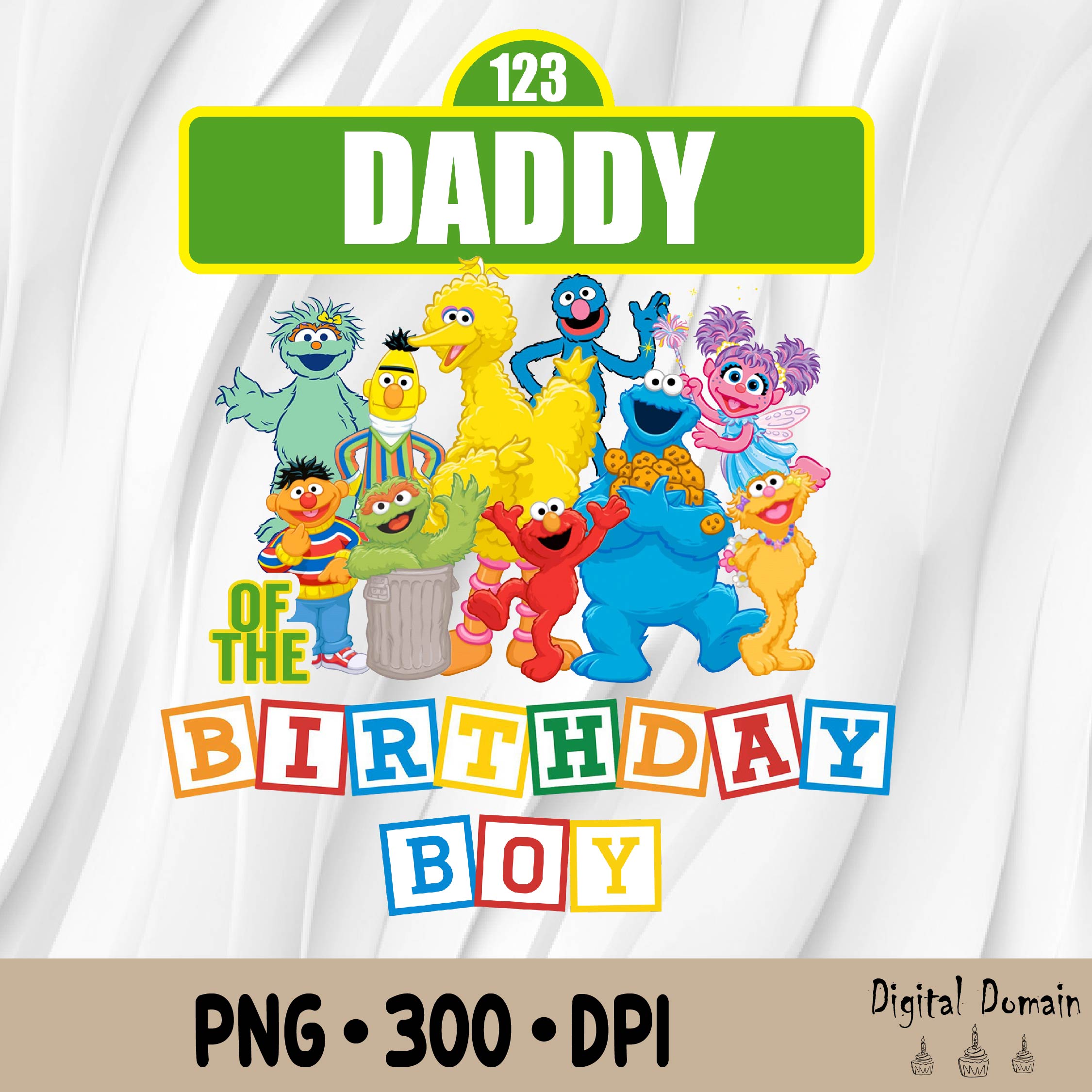 Custom Name Sesame-Street for Birthday PNG File, Custom File | Inspire ...