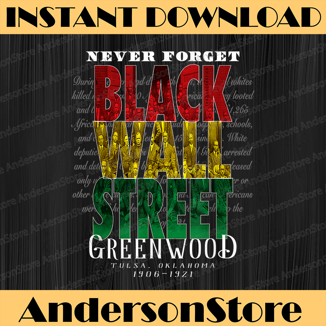 Black Wall Street Greenwood Tulsa Oklahoma Black History, Bl - Inspire ...
