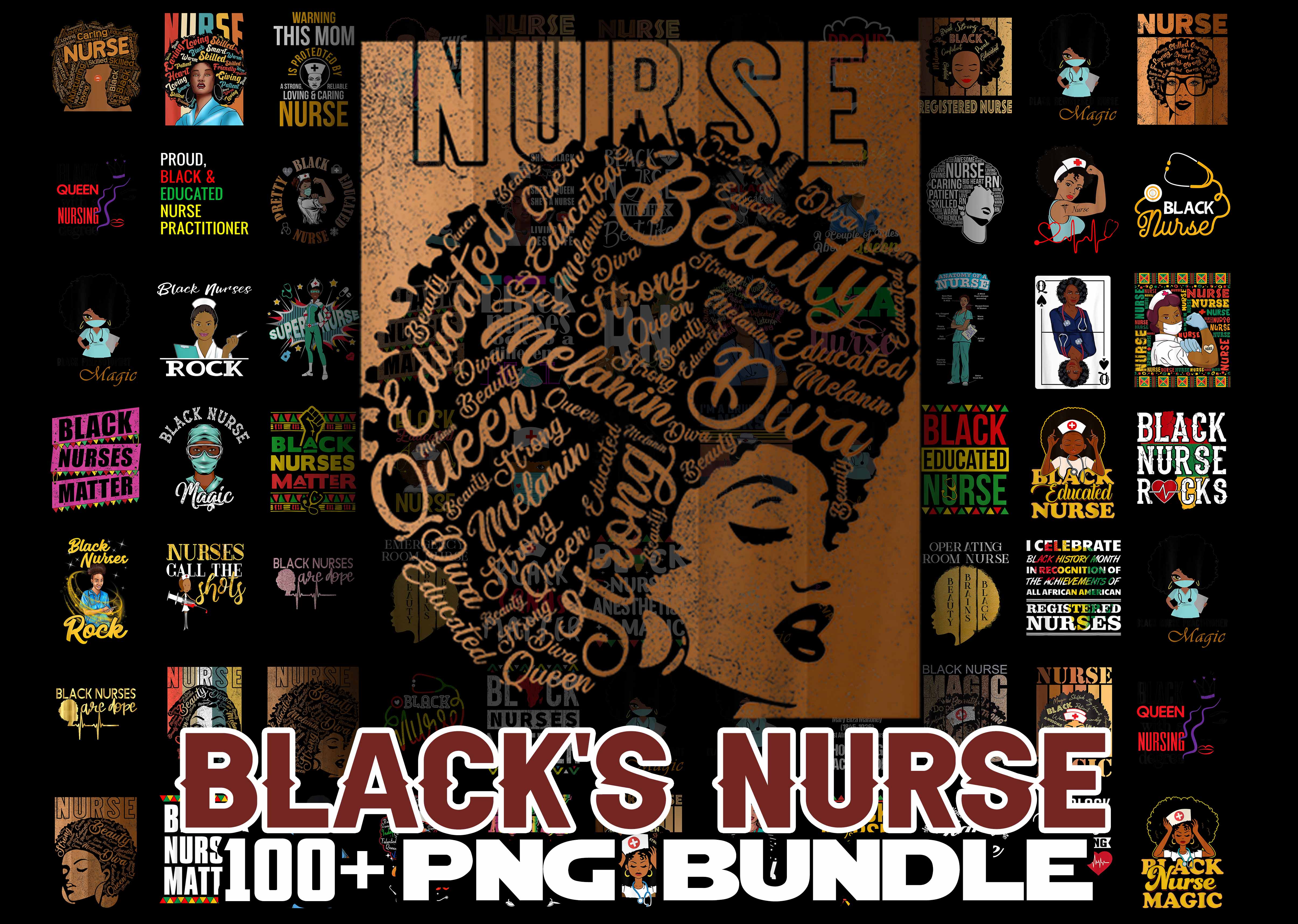 150 Black Nurse png Bundle, Black Nurse PNG,Dope Black Nurse - Inspire ...