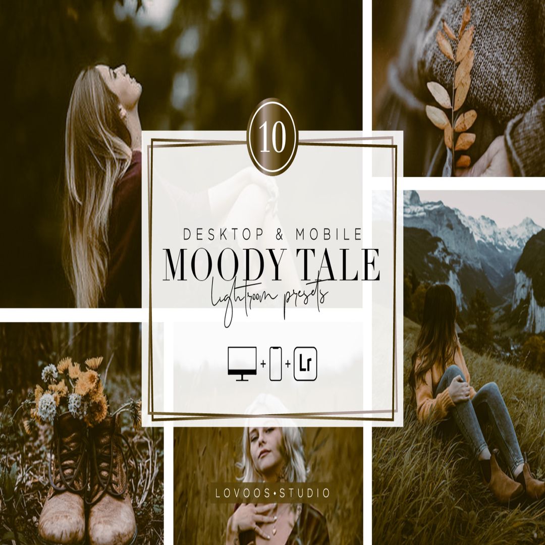 MOODY TALE – Lightroom Presets Mobile & Desktop Presets | Inspire Uplift