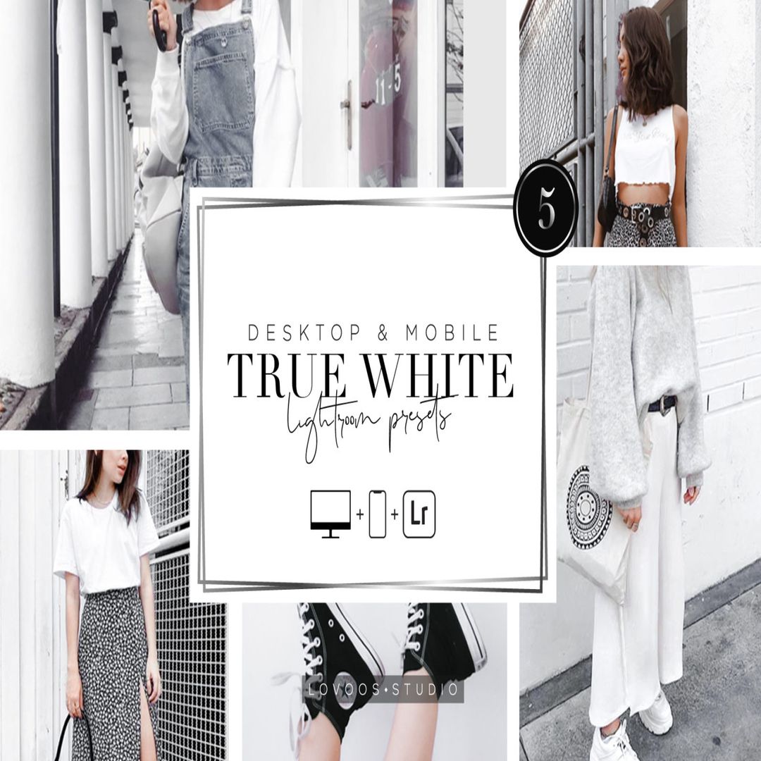 TRUE WHITE – Lightroom Presets Mobile & Desktop Presets | Inspire Uplift
