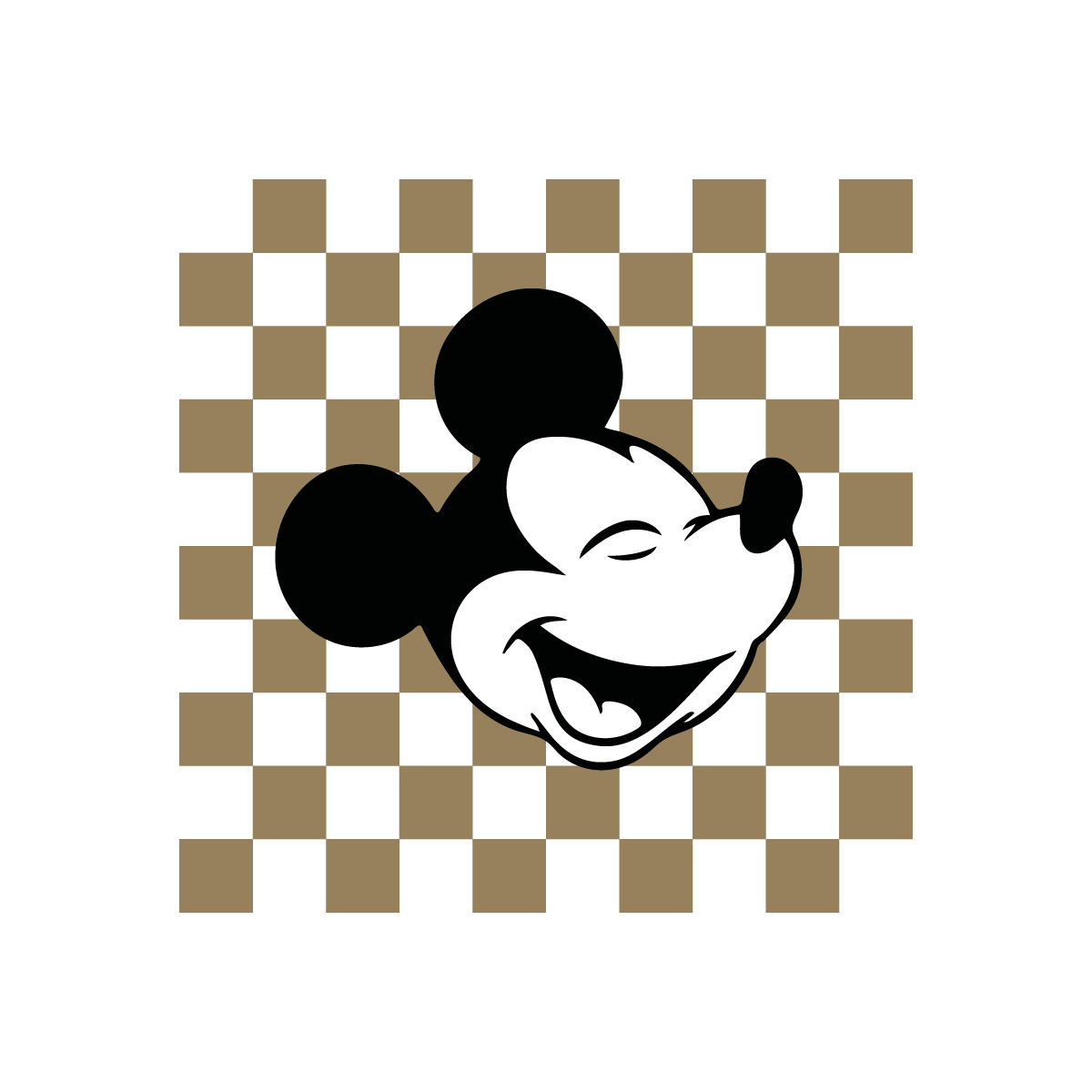 Mickey Checkered Disney Vintage Svg Graphic Designs Files | Inspire Uplift