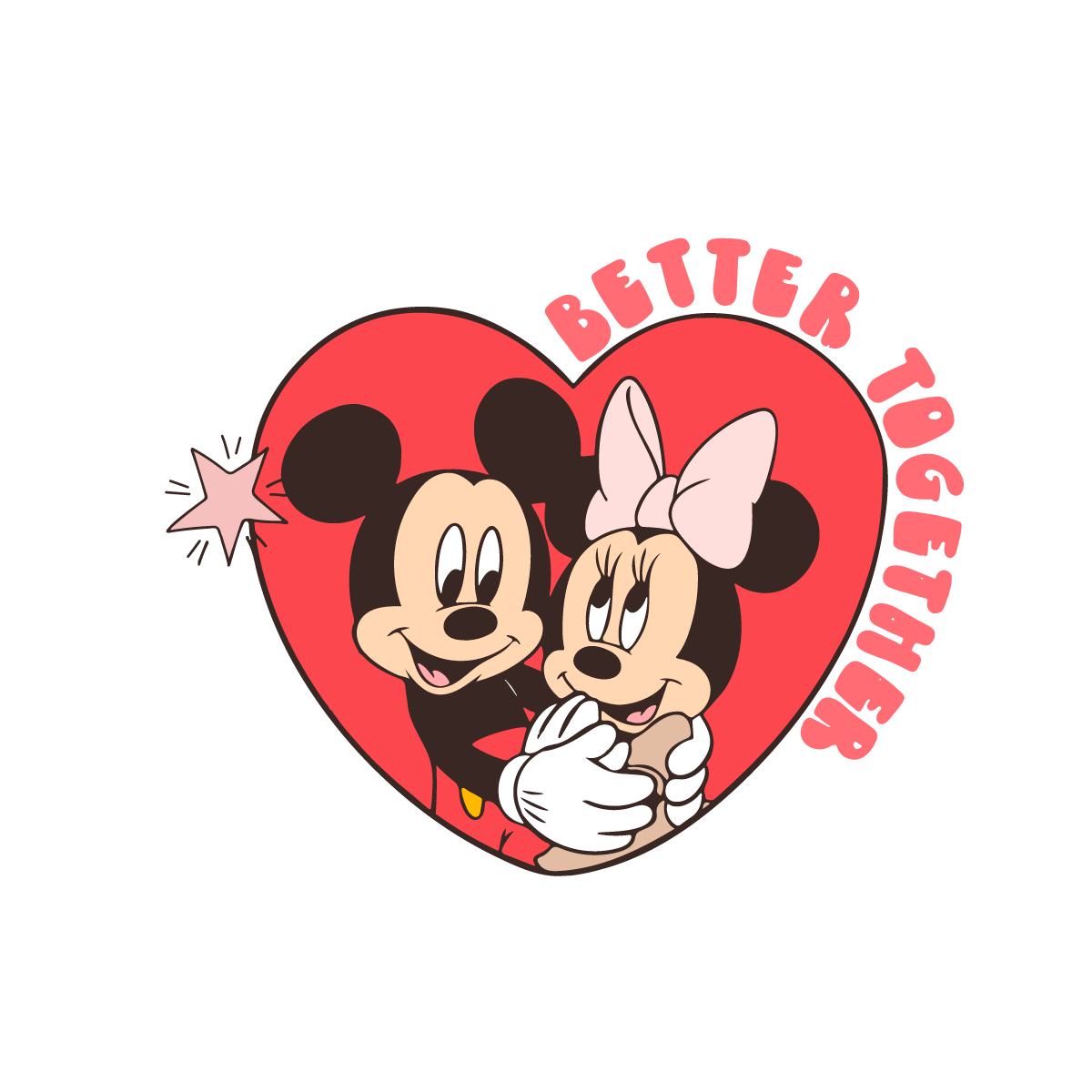Better Together Disney Couple Svg | Inspire Uplift