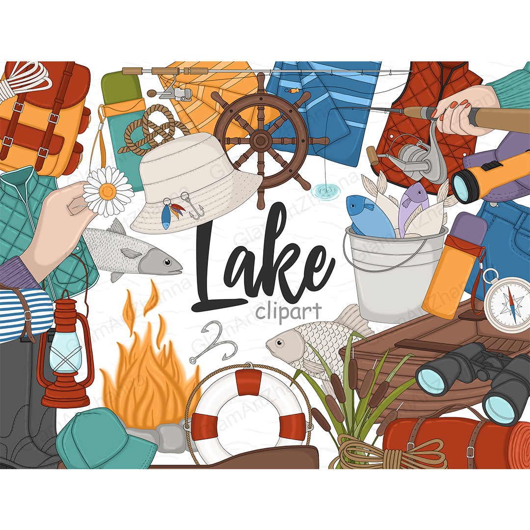 Lake Clipart PNG | Nautical Clipart | Inspire Uplift