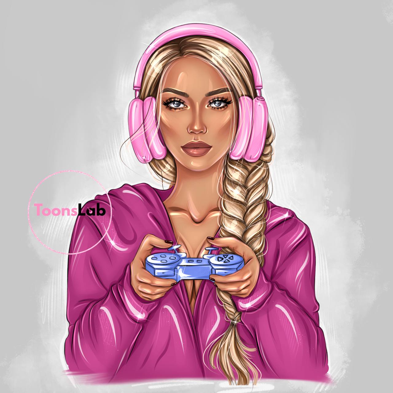 Gamer Girl Logo Design Gamer Logo Cartoon Logo Streamer Logo | Inspire ...