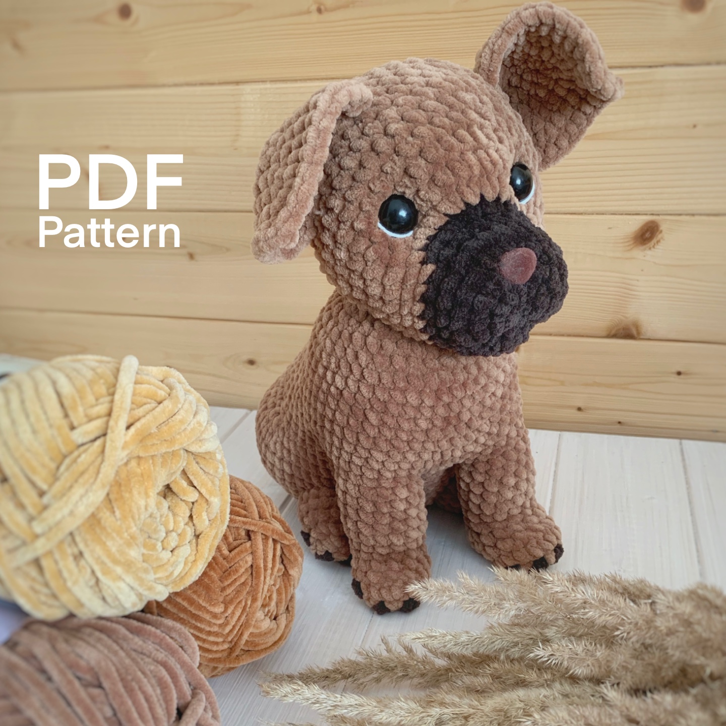 Crochet Dog Pattern Amigurumi Realistic Doggie Puppy PDF Tut - Inspire ...