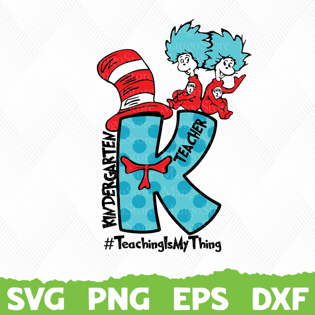 Thing 1 svg, thing 2 svg, dr Seuss Svg, dr Seuss Cat In The - Inspire ...