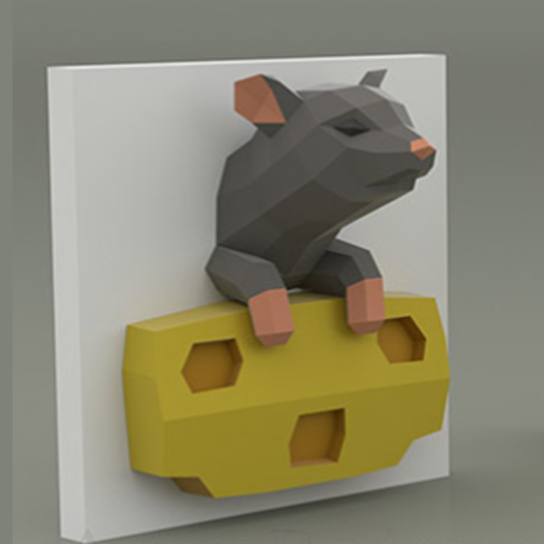 Papercraft Mouse, origami mouse, PDF file | Inspire Uplift