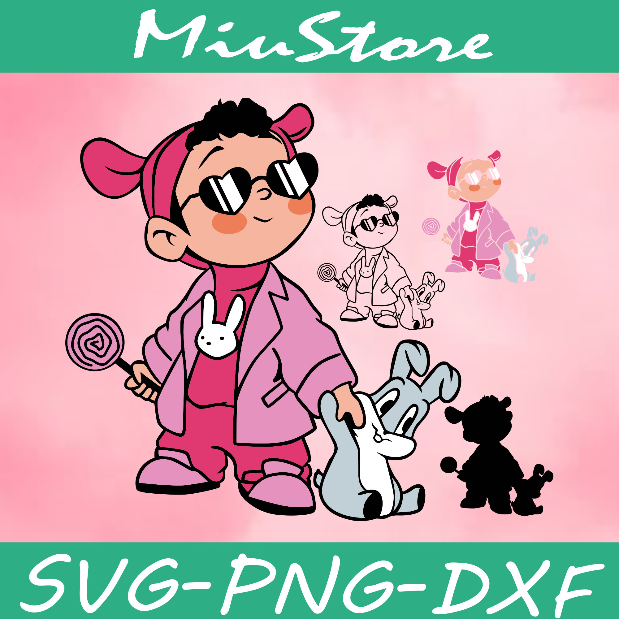 Baby Bad Bunny SVG, Easter Day SVG,png,dxf,clipart,cricut | Inspire Uplift