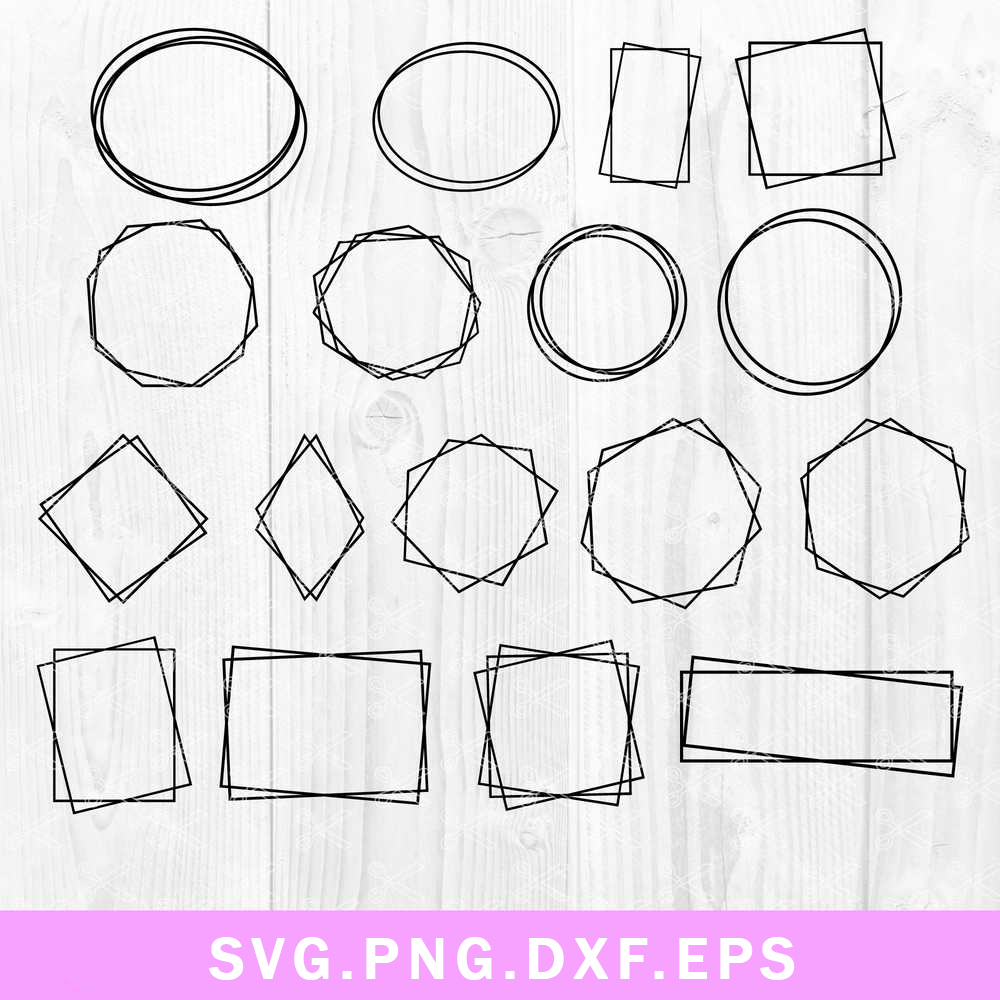 Frames Bundle Svg, Frames Svg, Square Fames Svg, Png Dxf Ep | Inspire ...