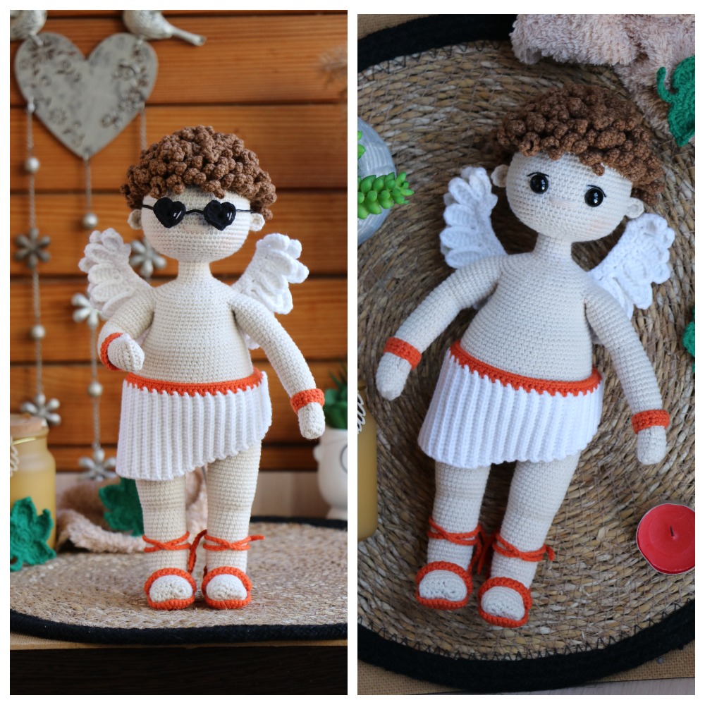 Cupid crochet toy pattern amigurumi angel Eng PDF | Inspire Uplift