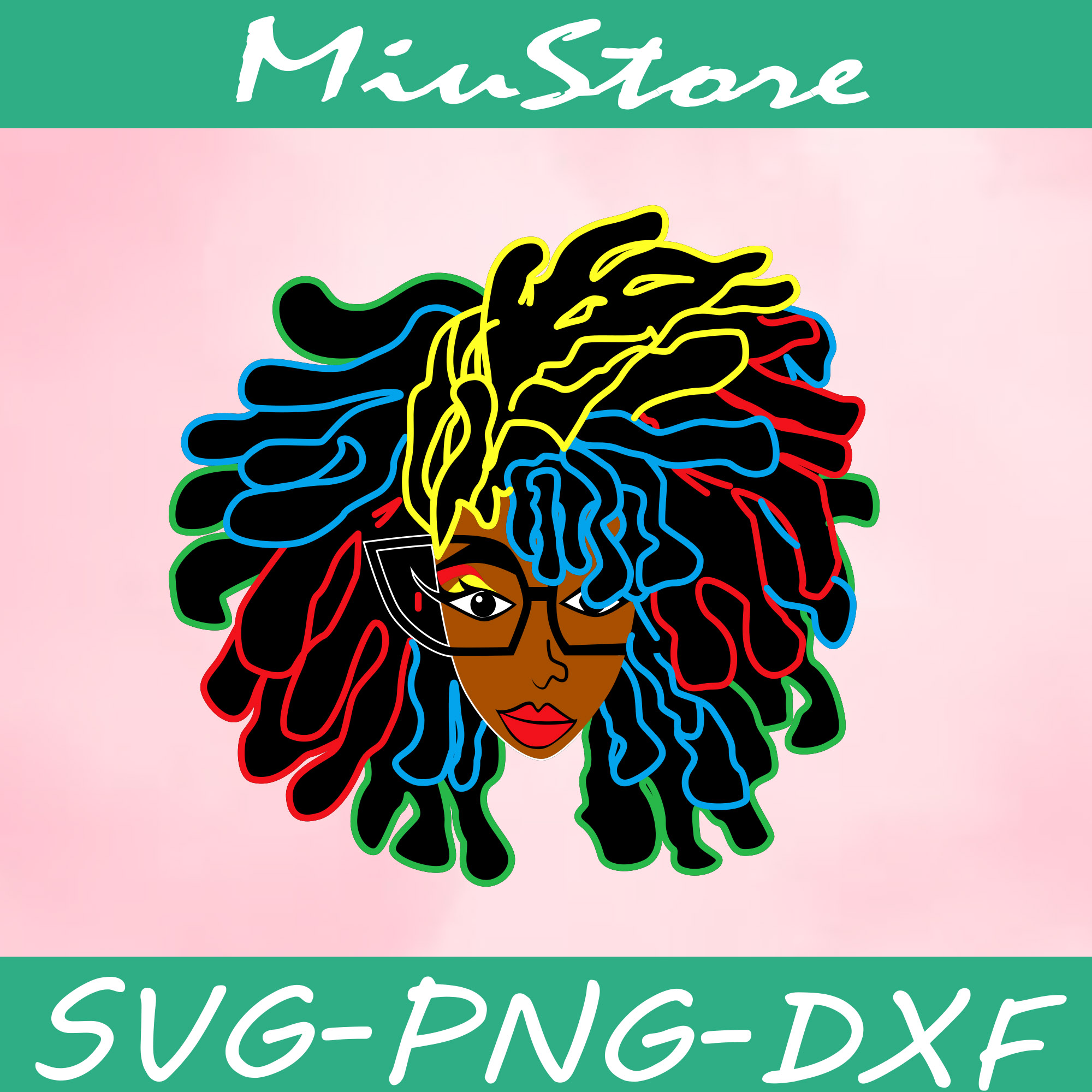 Dreadlock Svg, Afro Girl Svg,png,dxf,clipart,cricut | Inspire Uplift