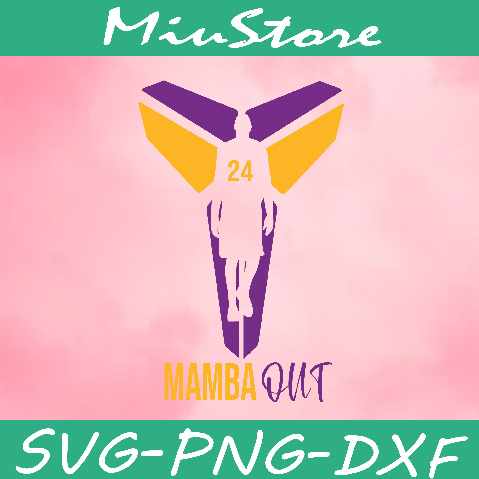 Mamba Out Svg, Mamba 24 Svg, Kobe Bryant Svg Svg,png,dxf,cli - Inspire Uplift