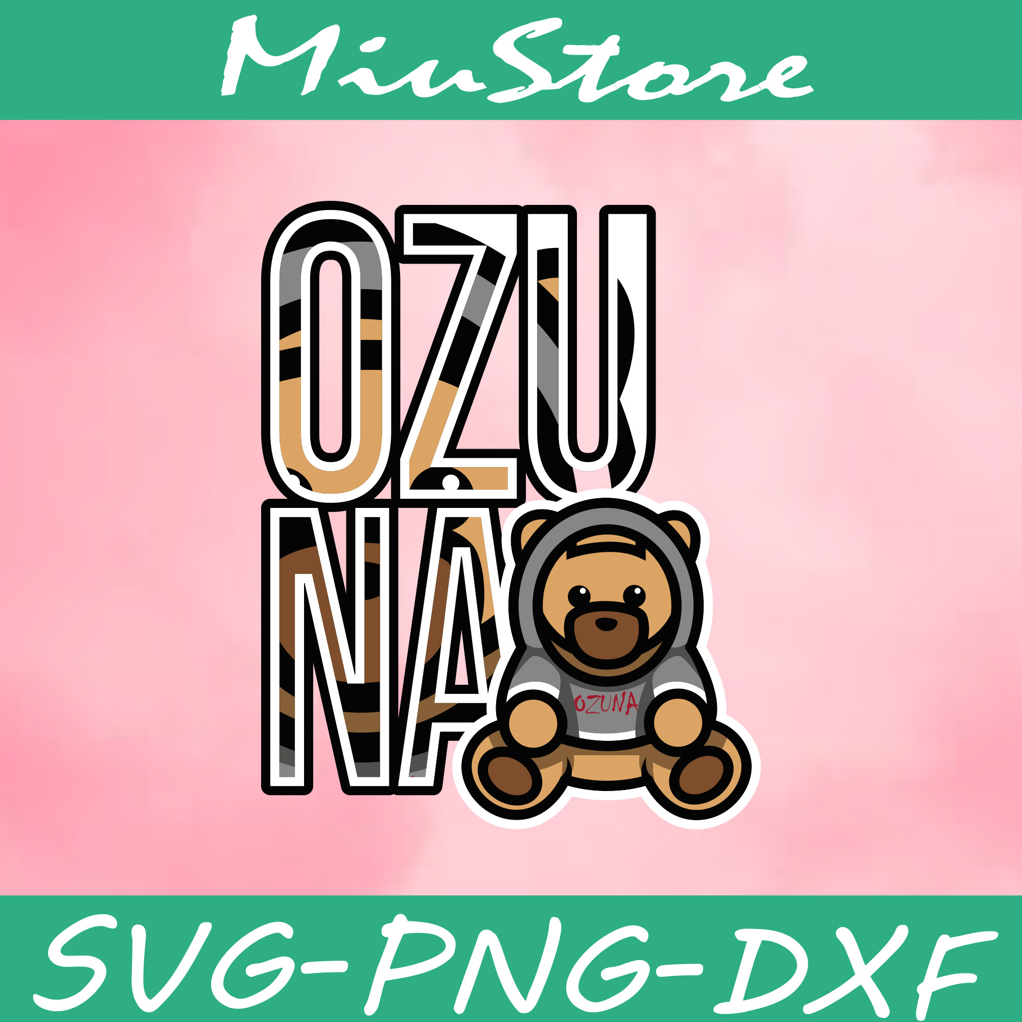 Ozuna Bear Svg,png,dxf,clipart,cricut | Inspire Uplift
