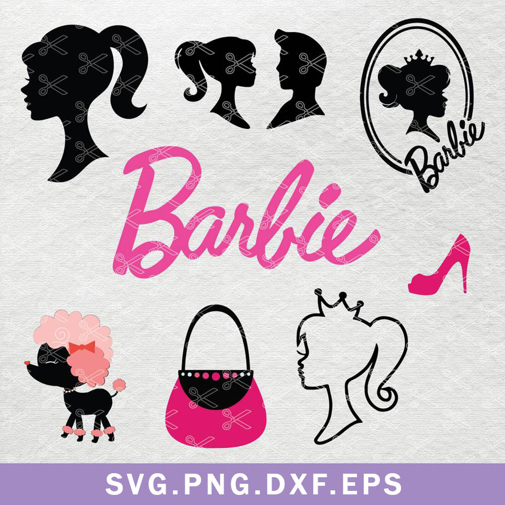 Barbie Bundle Svg, Barbie Svg, Barbie Dolls Svg, Png Dxf Eps | Inspire ...