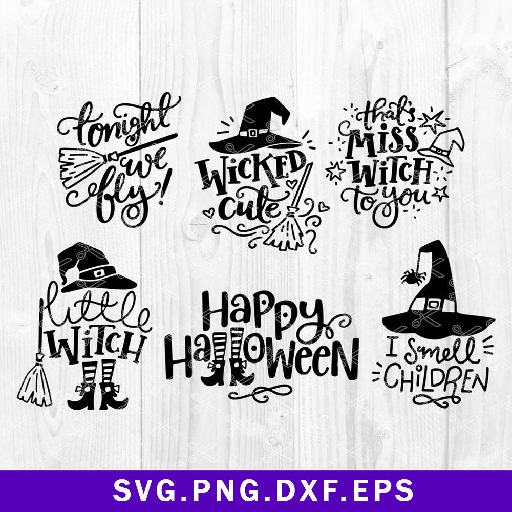Halloween Mega Bundle Svg, Halloween Quotes Svg, Happy Hallo - Inspire ...