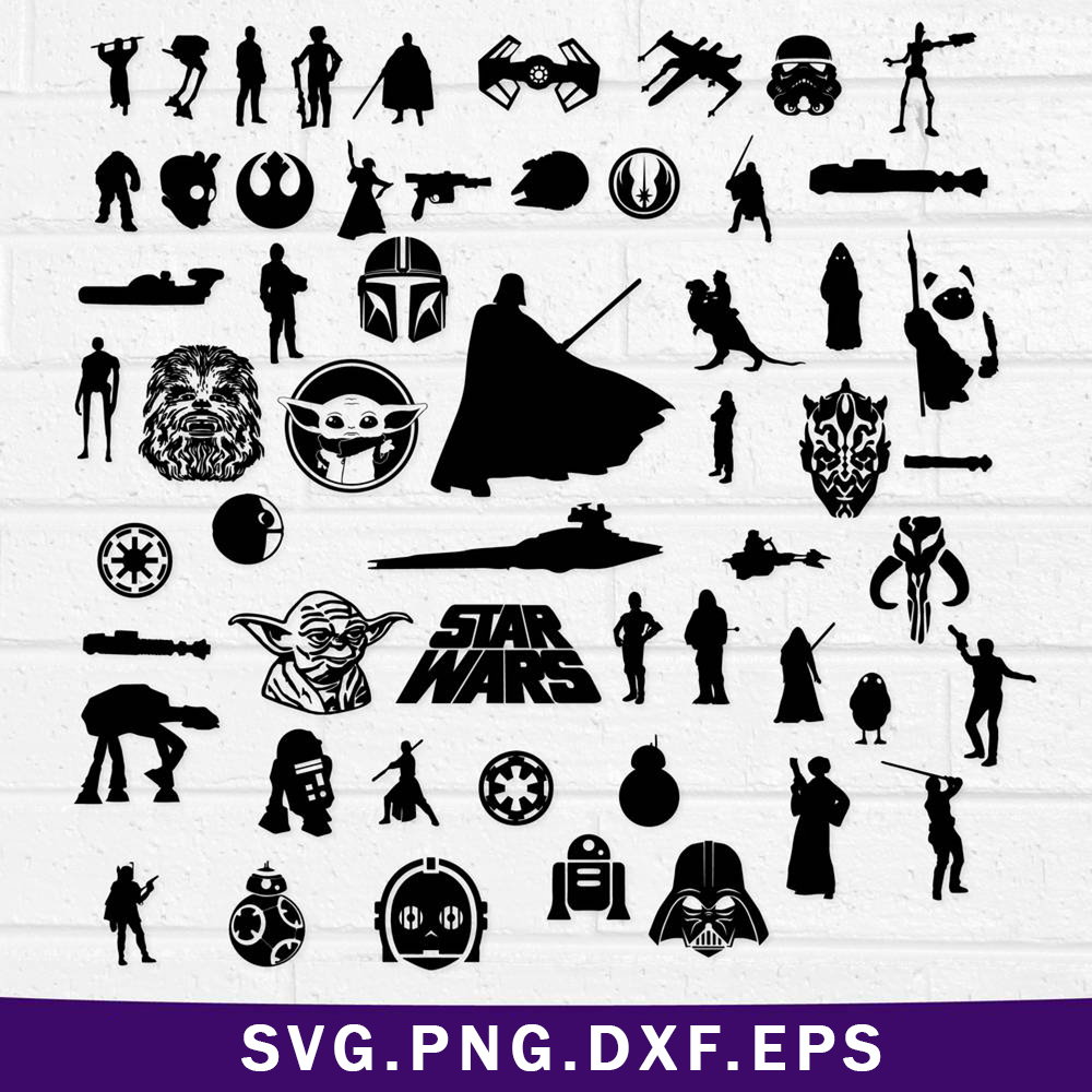Star Wars Bundle Svg, Star Wars Svg, Baby Yoda Svg, Mandalor | Inspire ...