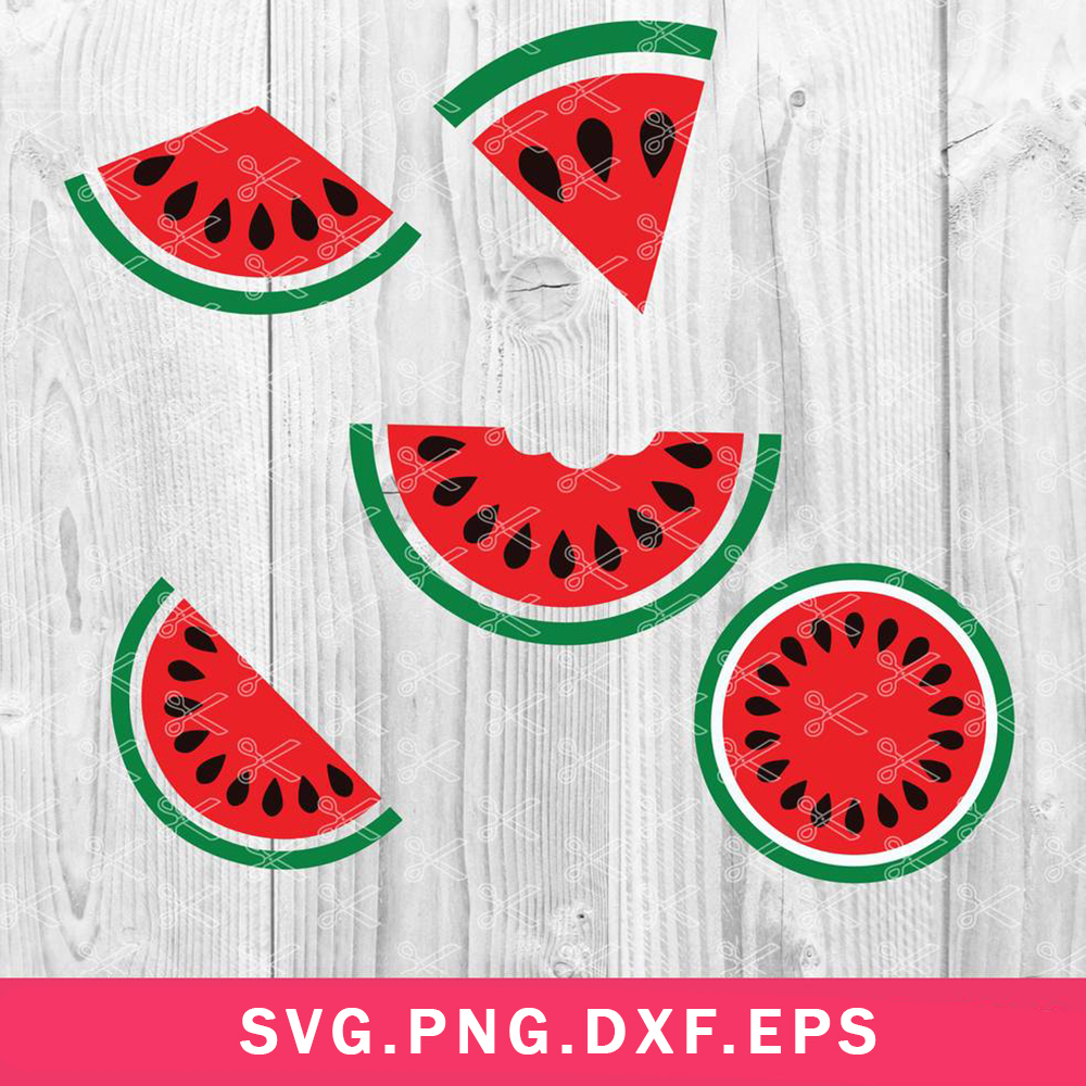 Watermelon Bundle Svg, Watermelon Svg, Fruit Svg, Png Dxf E | Inspire ...