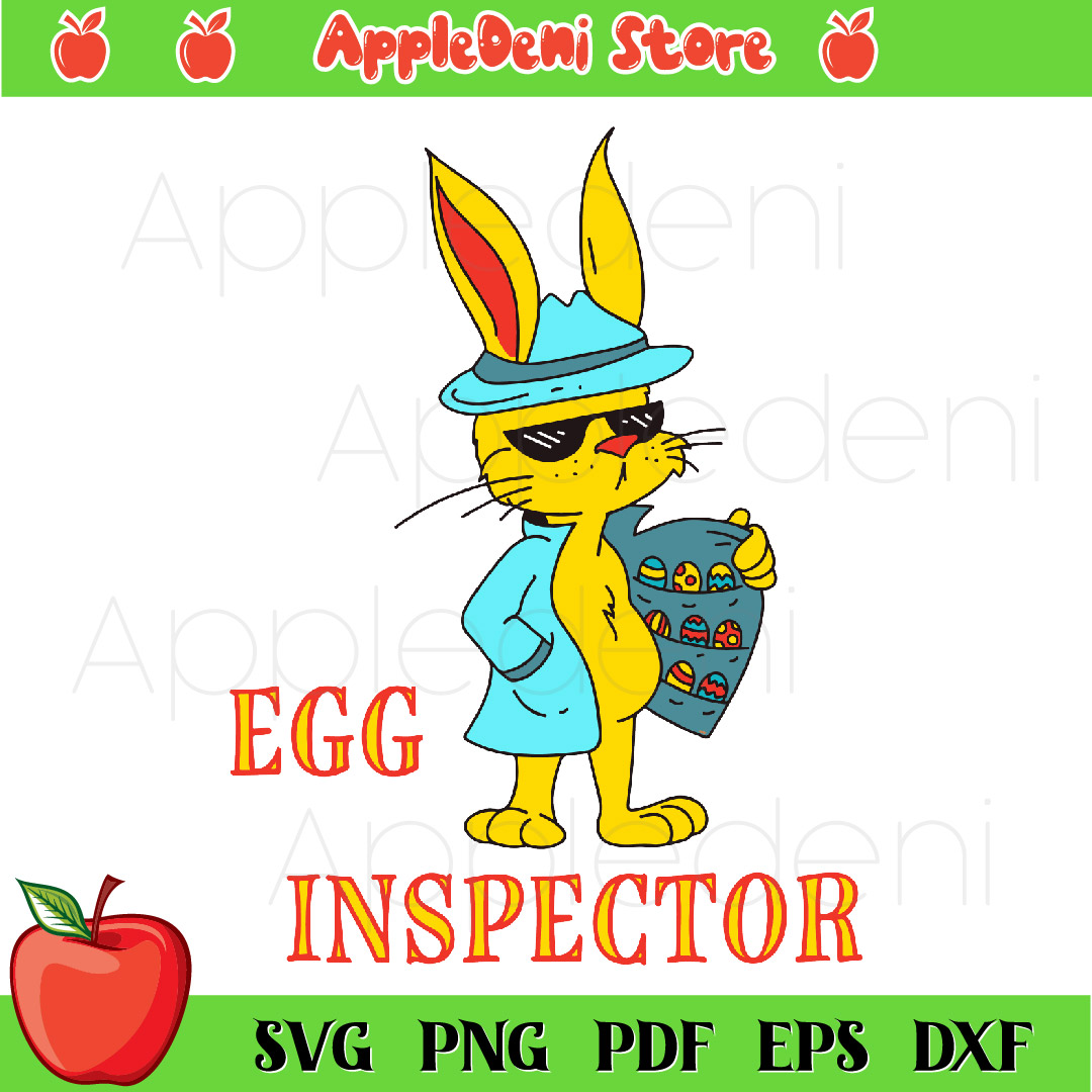 Easter Bunny Egg Inspector Svg, Easter Egg Svg, Easter Svg, | Inspire ...