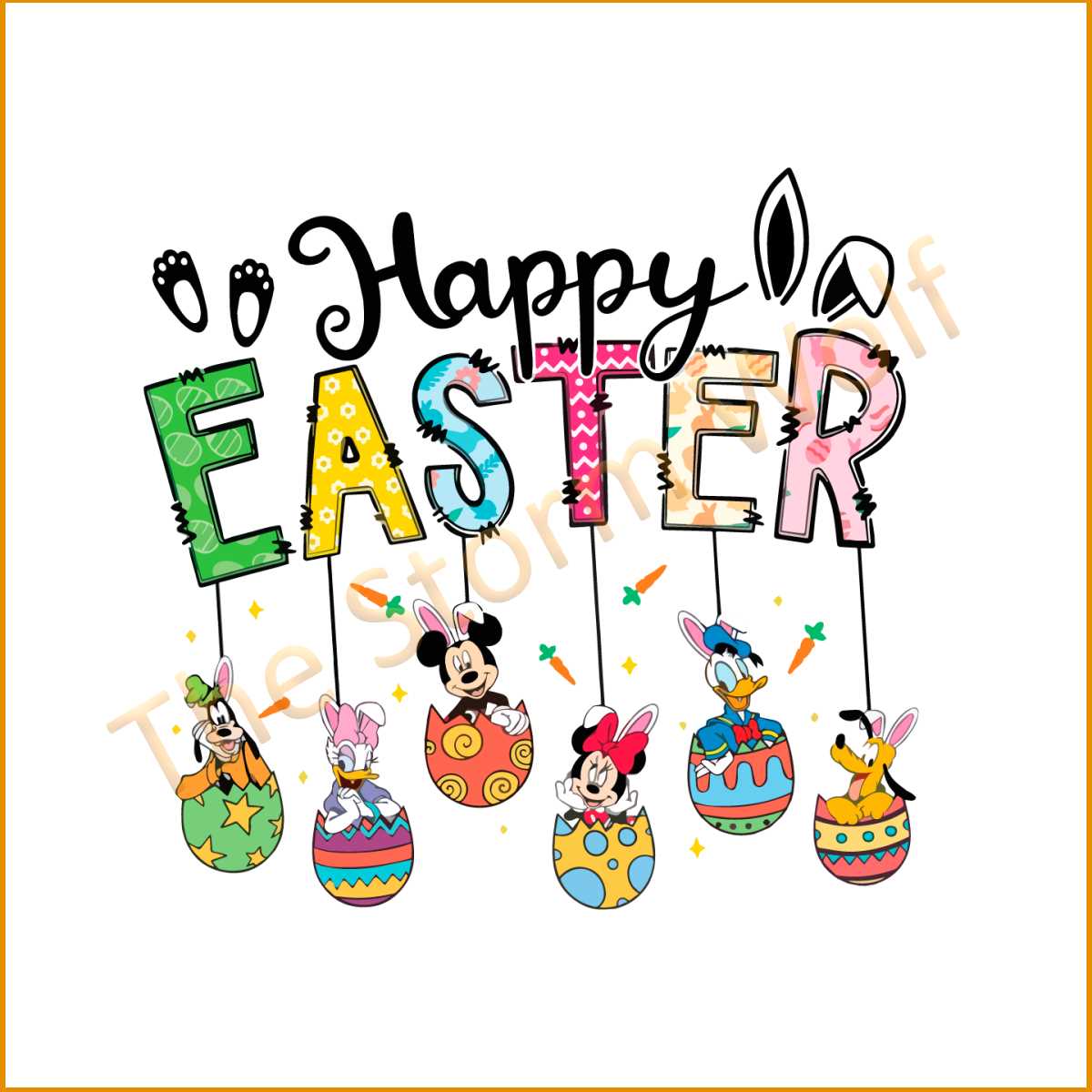 Easter Bunny Mickey Friend happy Easter Day Disney Svg | Inspire Uplift