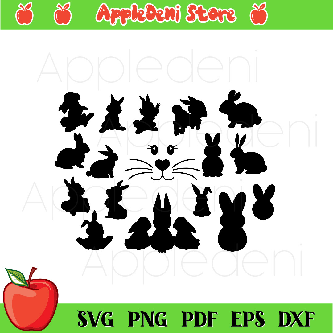 Easter bunny bundle svg, easter svg, trending svg, rabbit sv | Inspire ...