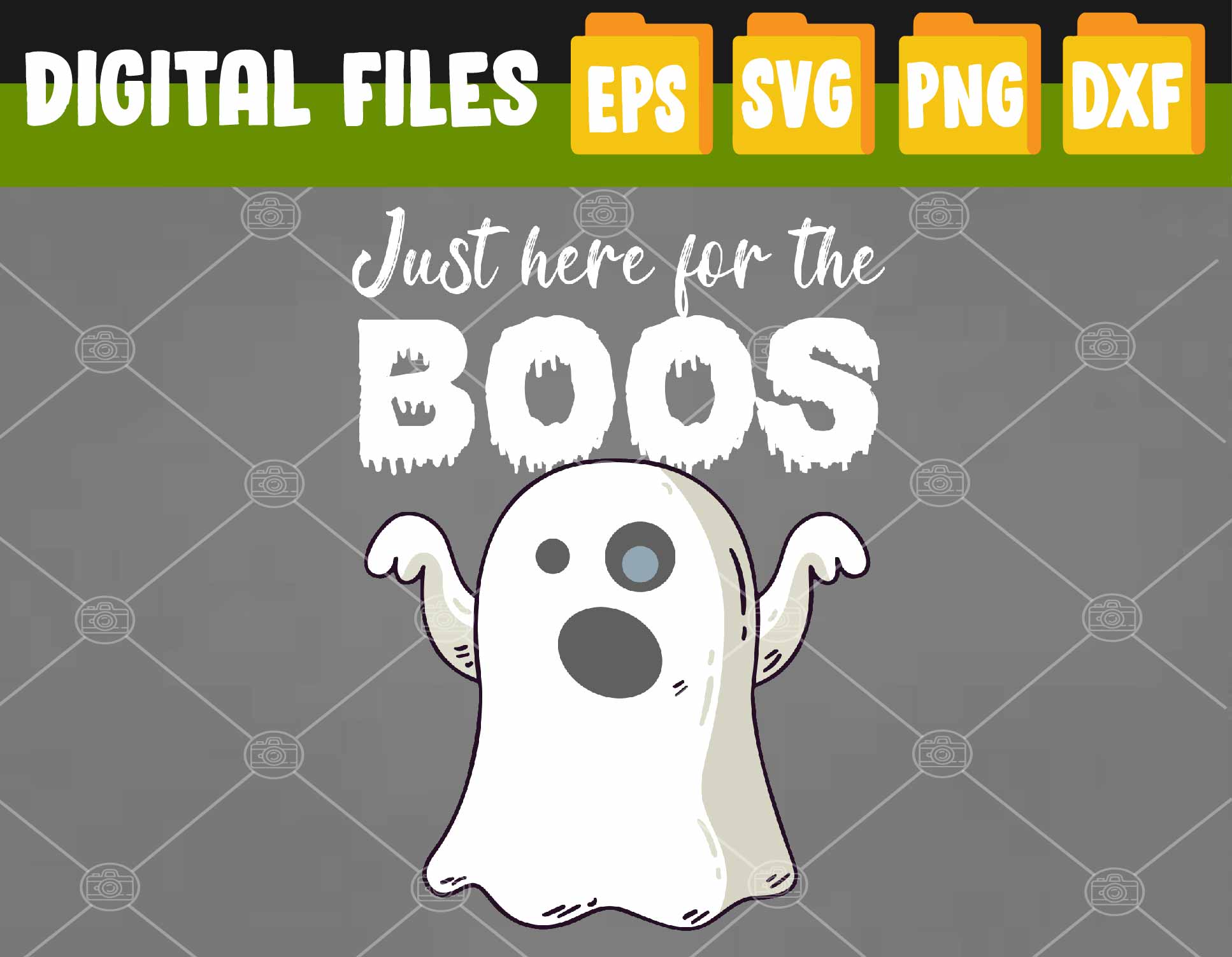 Just Here For The Boos, Scary Boo Ghost Costume Halloween Sv | Inspire ...