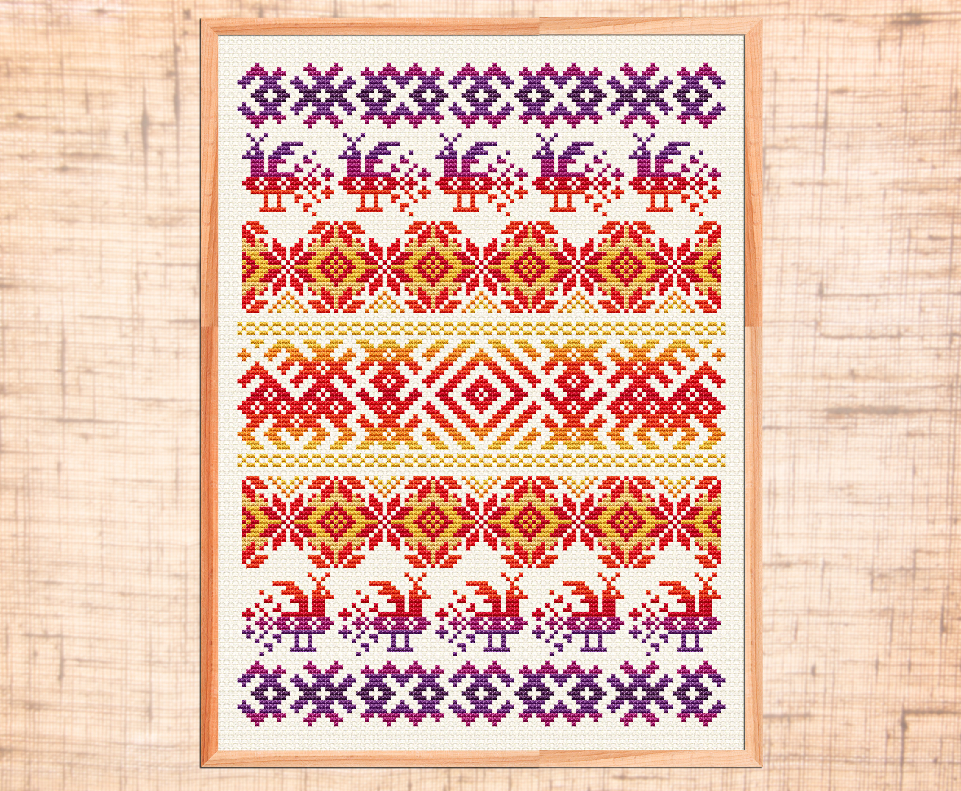 Folk Cross Stitch | Inspire Uplift