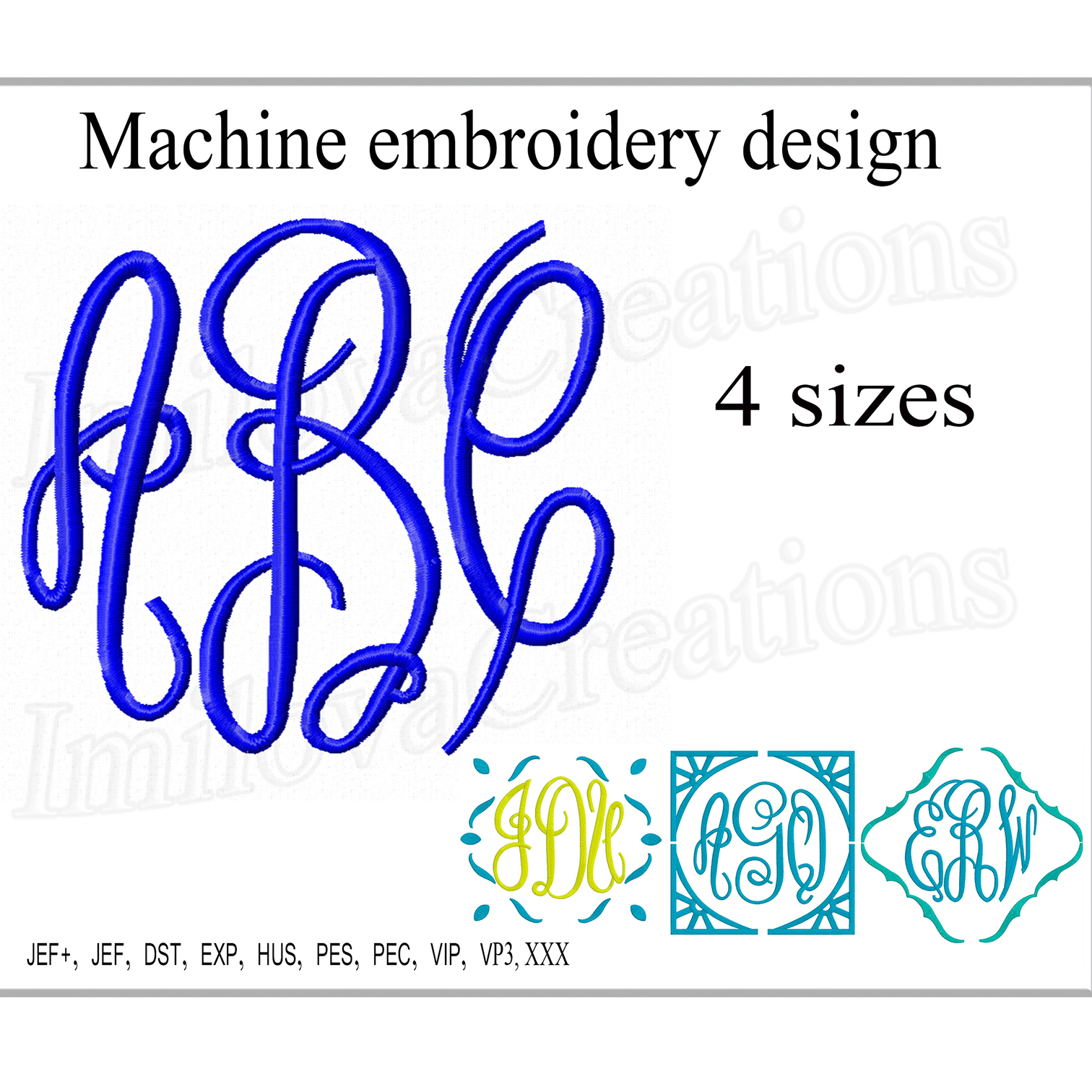 Monogram Embroidery design Letter Machine embroidery designs | Inspire ...