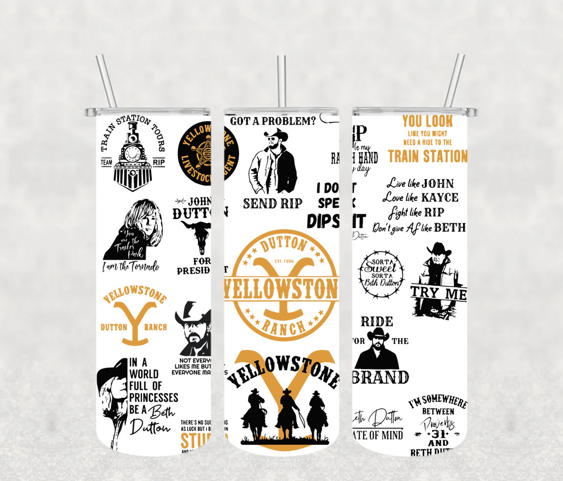 Yellowstone Try Me Tumbler Png, Template Sublimation Designs - Inspire ...