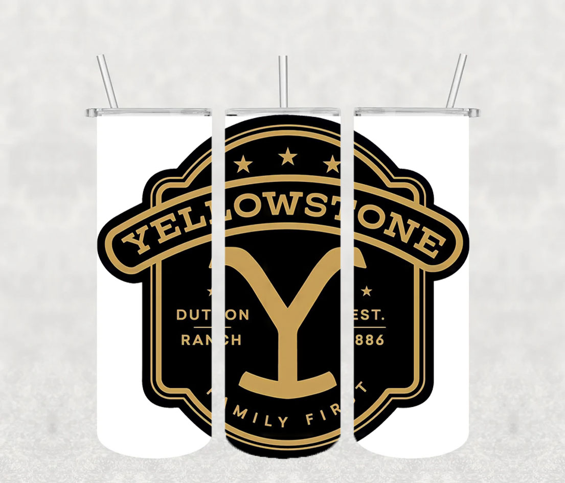 Yellowstone First Tumbler Template Sublimation Designs Downl - Inspire ...