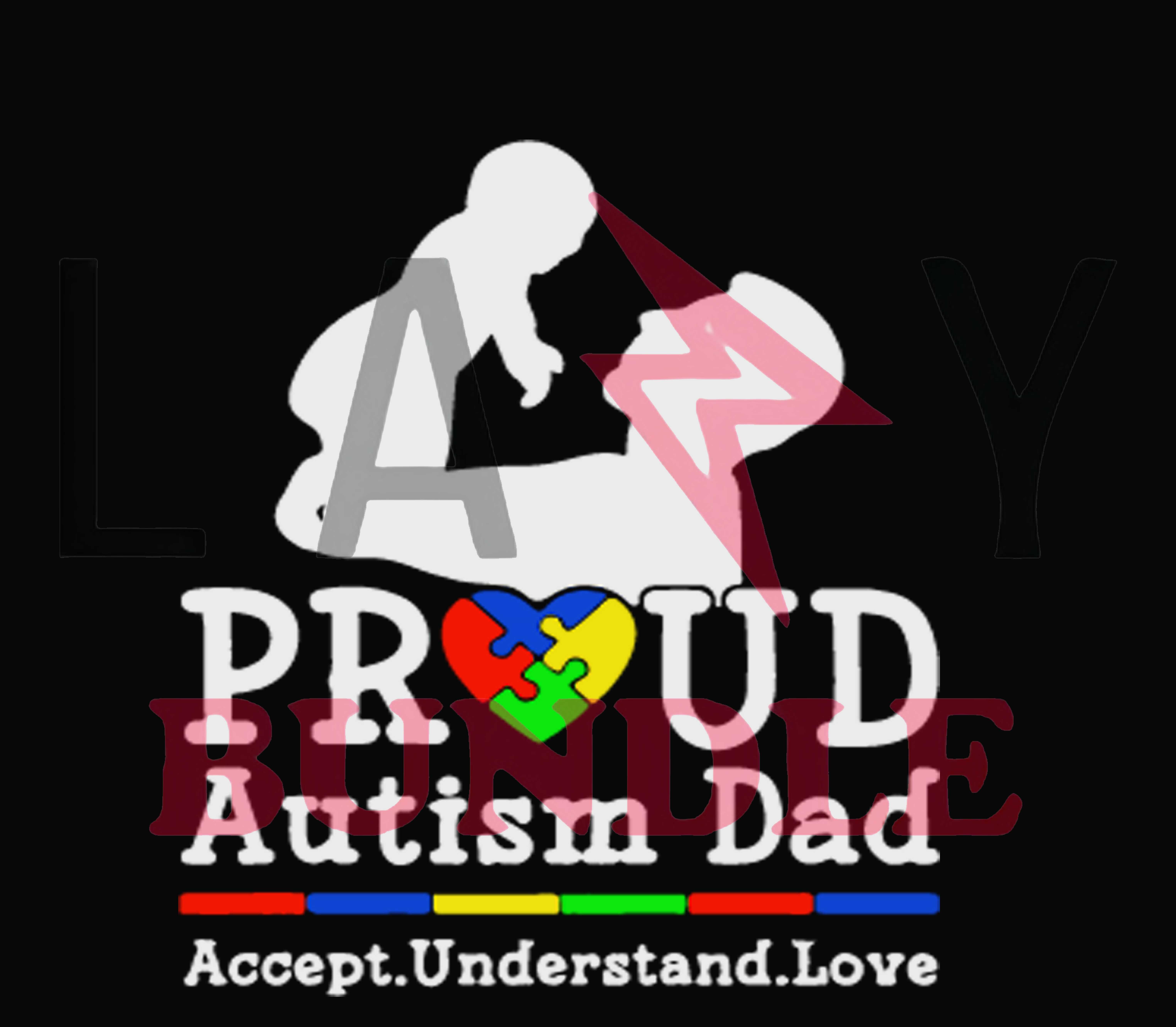 Proud Autism Dad Svg, Autism Puzzle Piece Logo Svg , Autism - Inspire ...