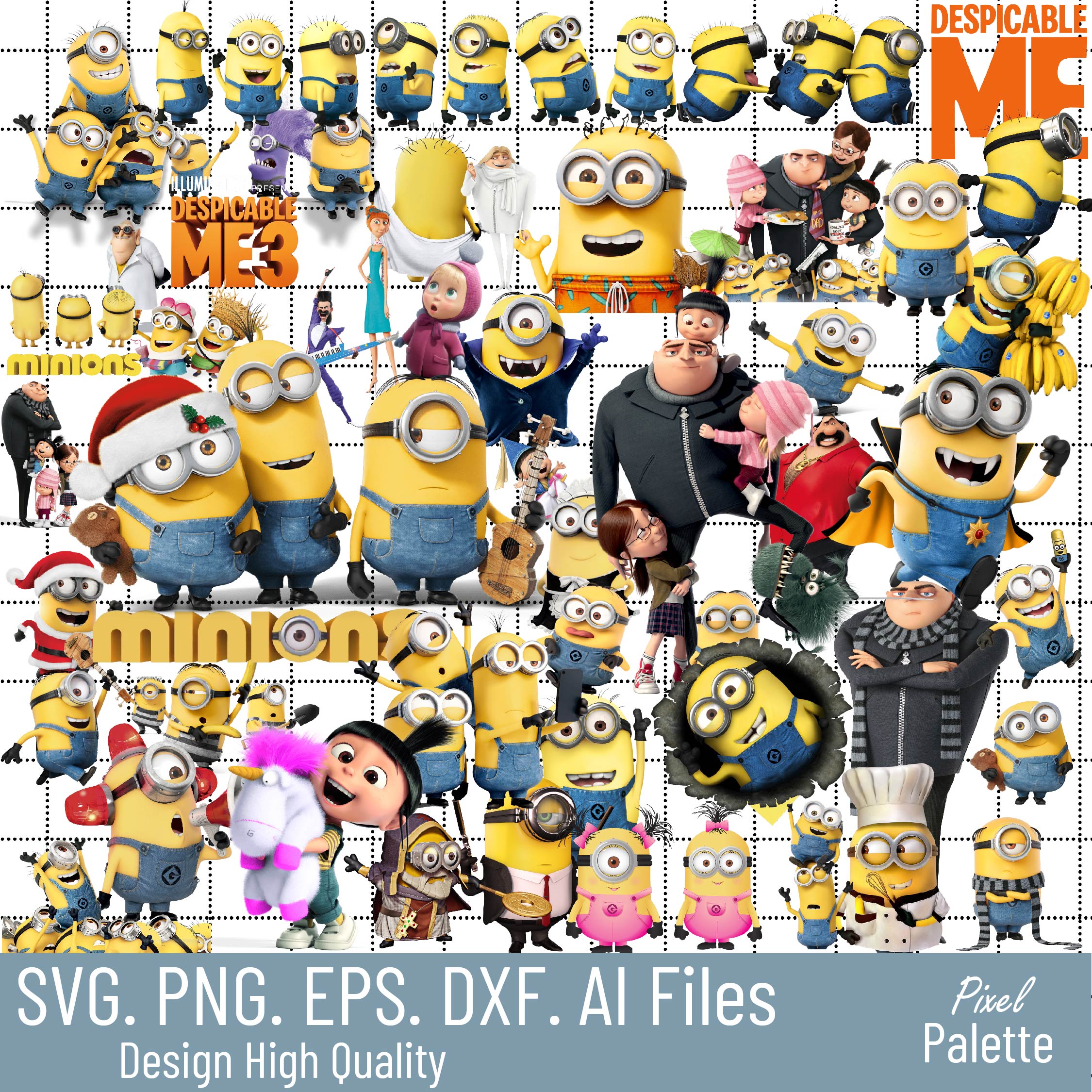 Minions Png, Minions Clipart Png, Minions Bandle, Minion Dig | Inspire ...