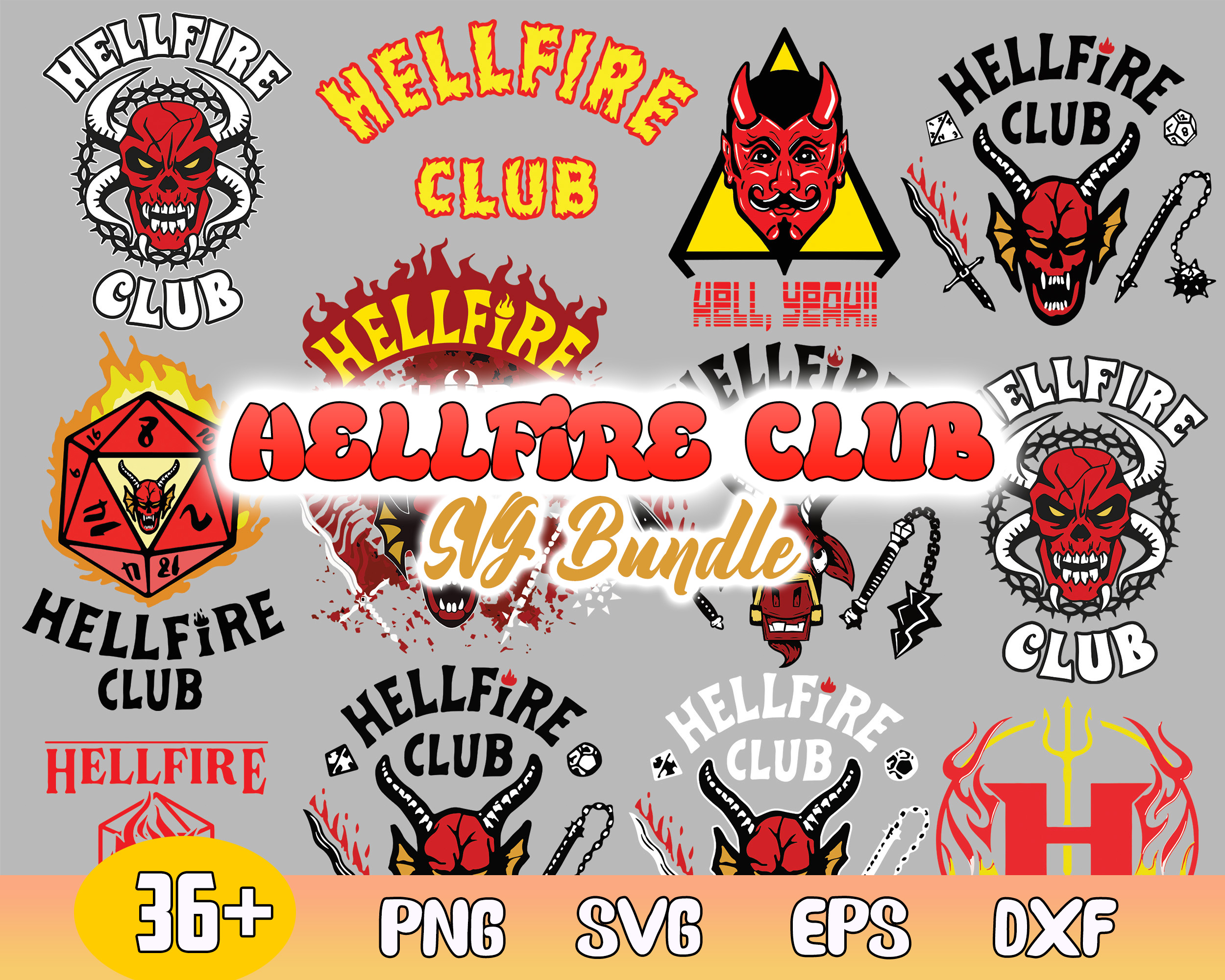 Hellfire Club Bundle, Hellfire Club Svg, Stranger Things 4 S | Inspire ...