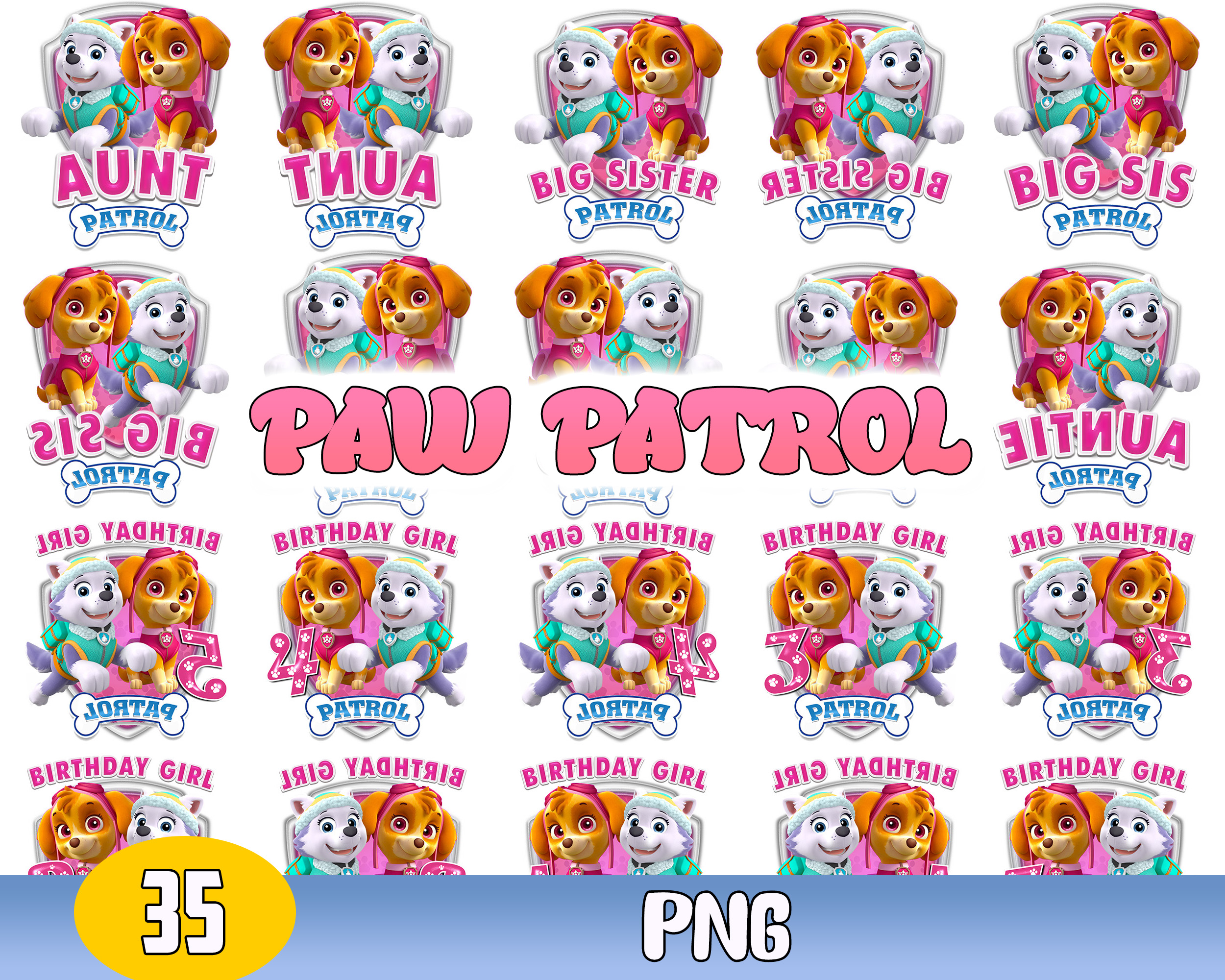 Paw Patrol Birthday Bundle Svg, Paw Patrol Svg, Paw Patrol F | Inspire ...