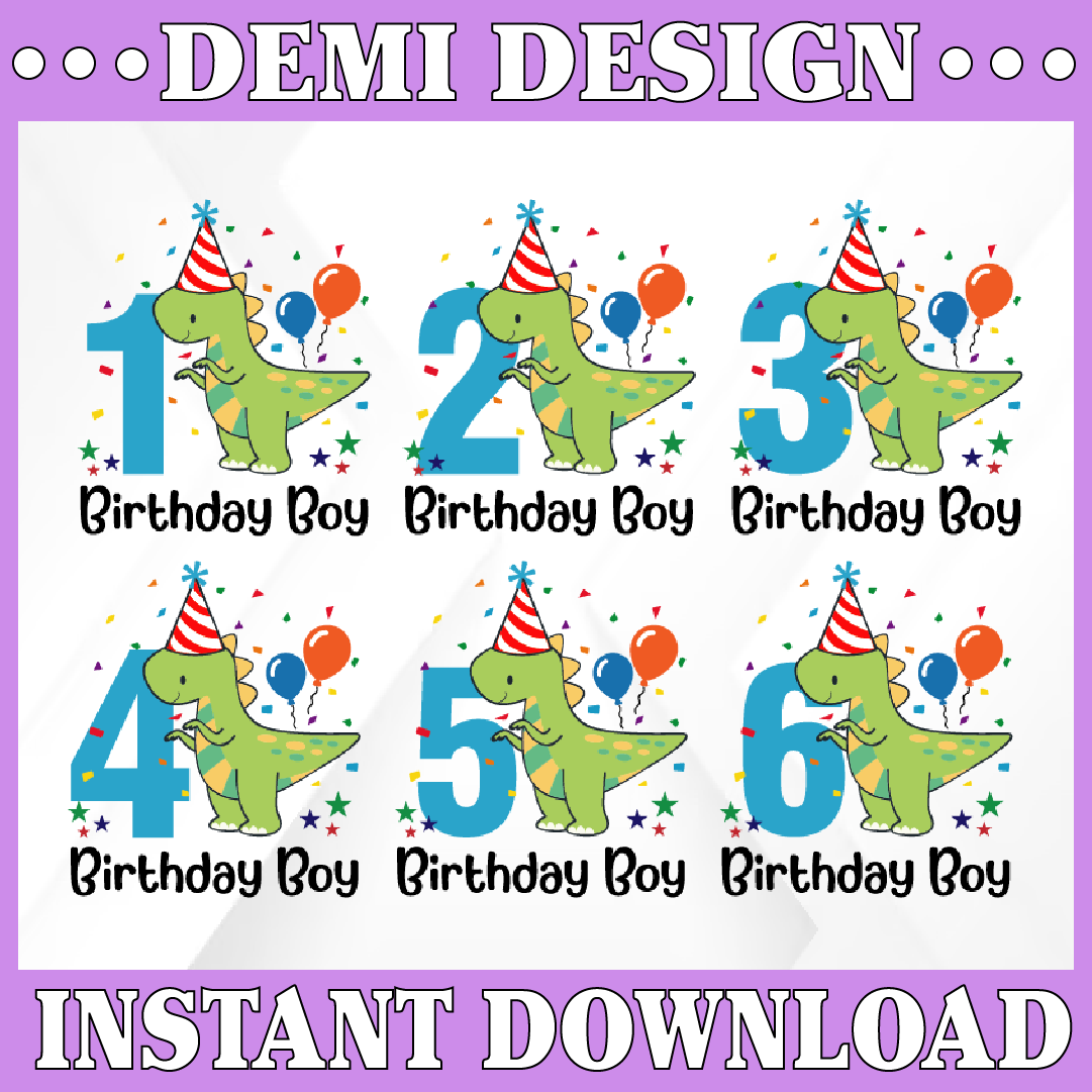 Dinosaur Birthday Numbers SVG, Dinosaur number 1, It's my 2n - Inspire ...