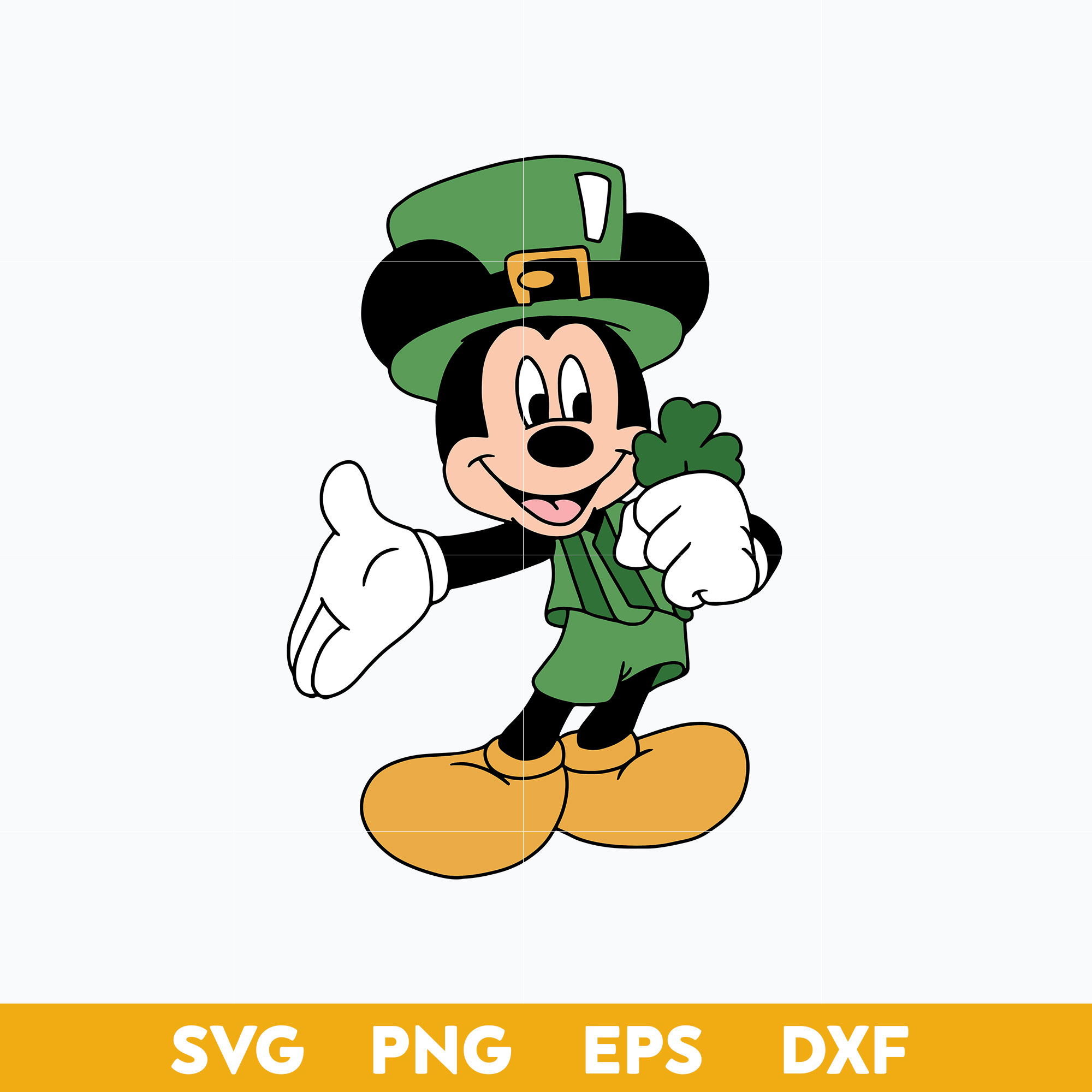 Mickey St Patrick's Day Svg, Mickey Leprechaunt Svg, Mickey - Inspire ...