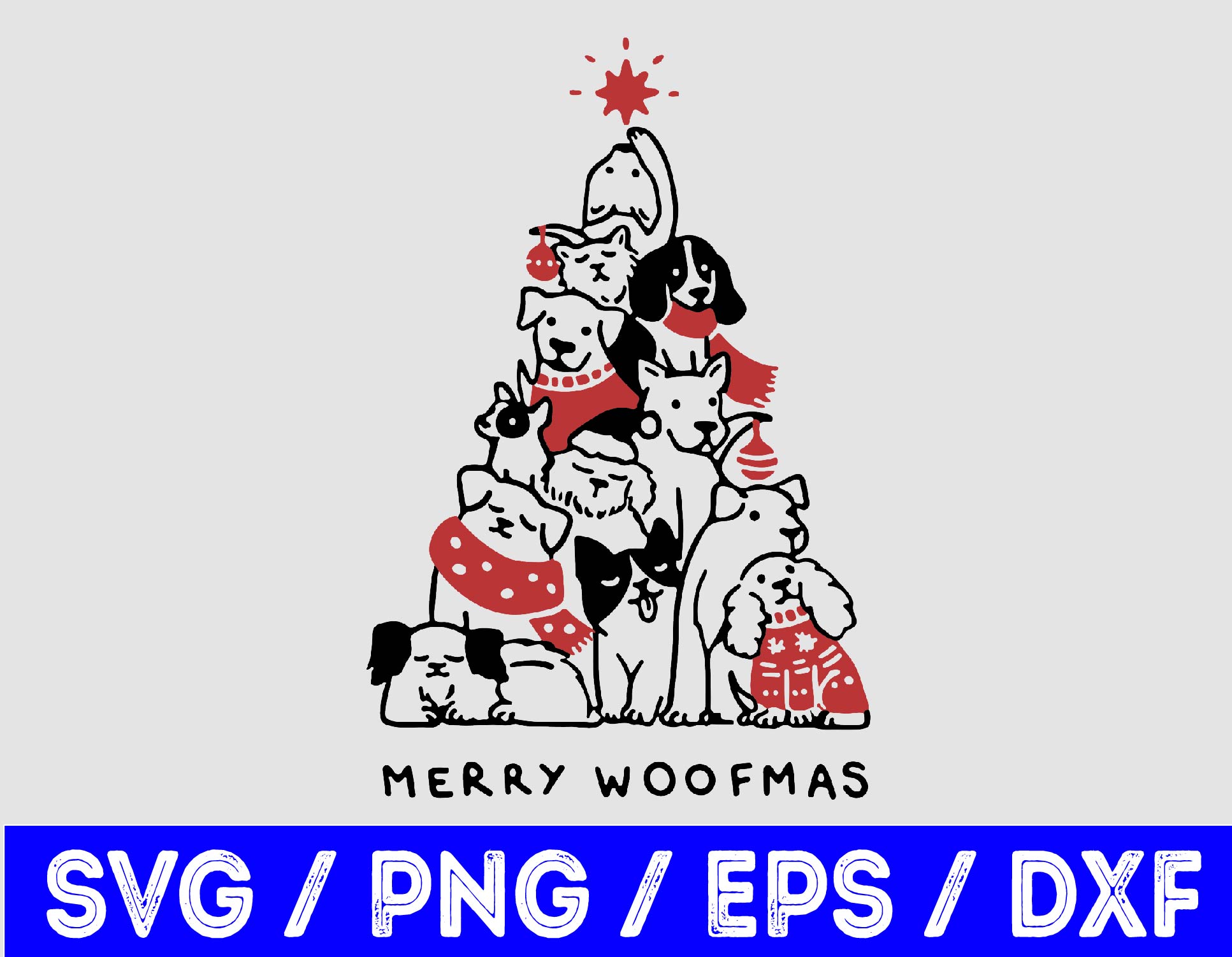 Merry Woofmas Svg | Inspire Uplift