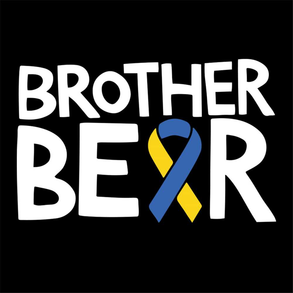 Brother Bear Down Syndrome Svg, Down Syndrome Svg, Ribbon Sv | Inspire ...